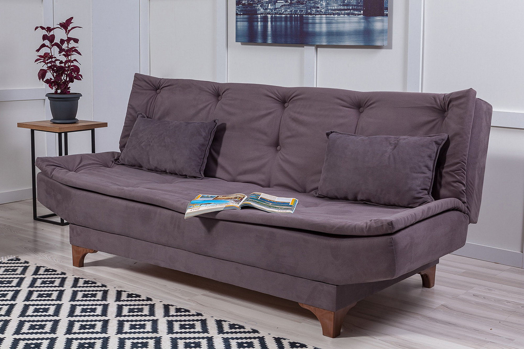 Defiglio 3-pers. Sovesofa Grå - Møbler | Trademax