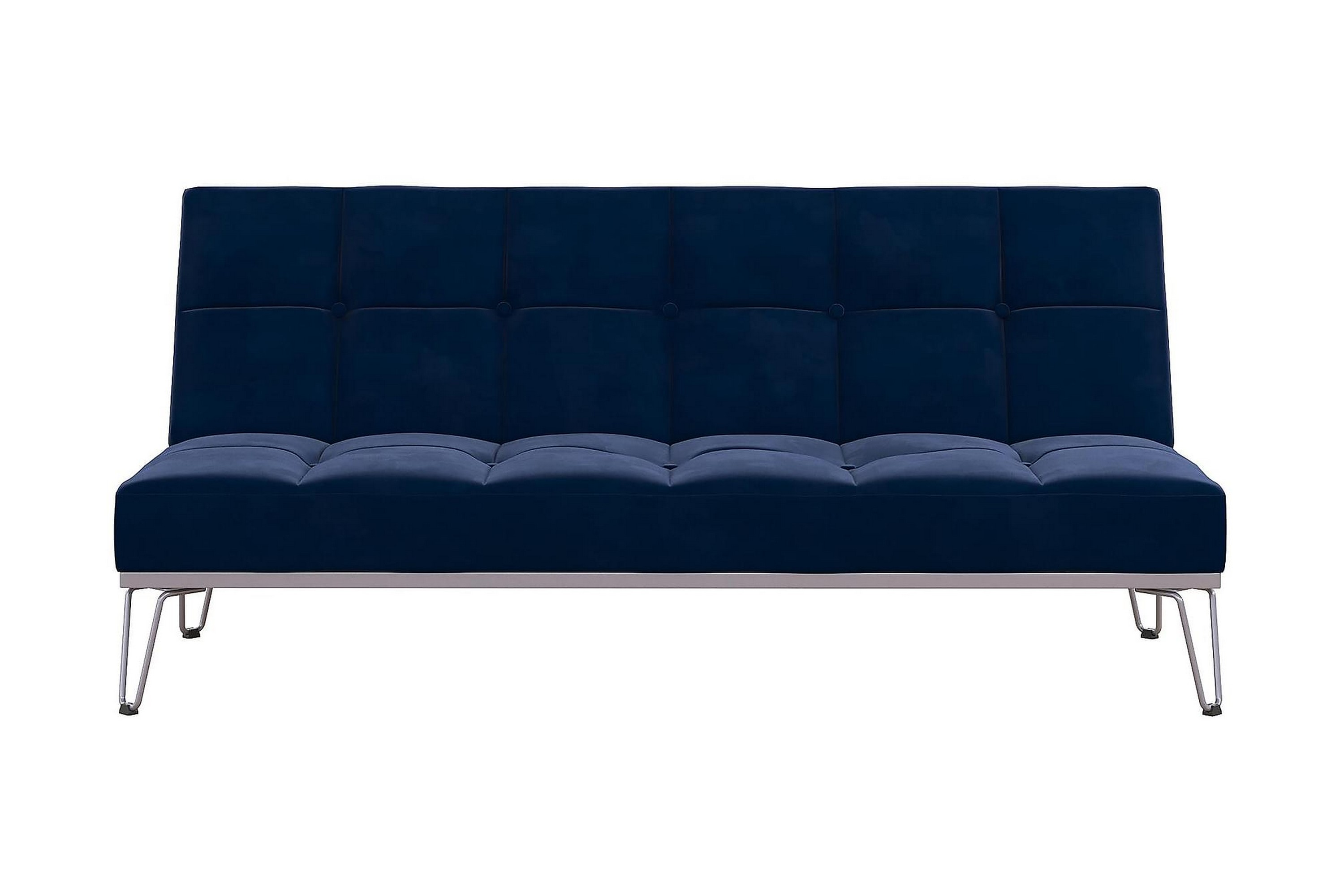 Novogratz Elle Futon Velour/Blå Novogratz - Møbler | Trademax