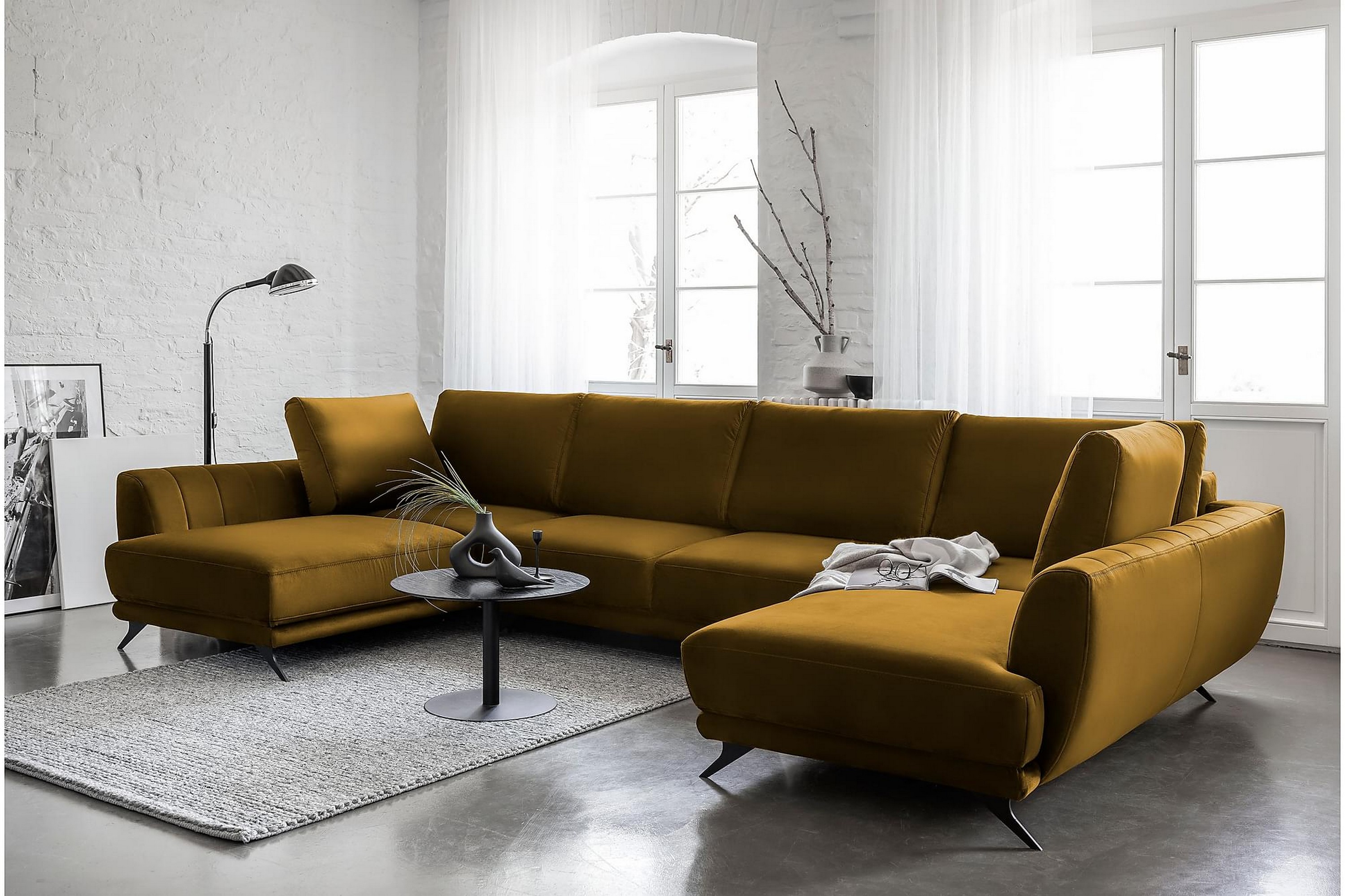 Katun Sovesofa Dobbelt chaiselong Orange - Møbler | Trademax