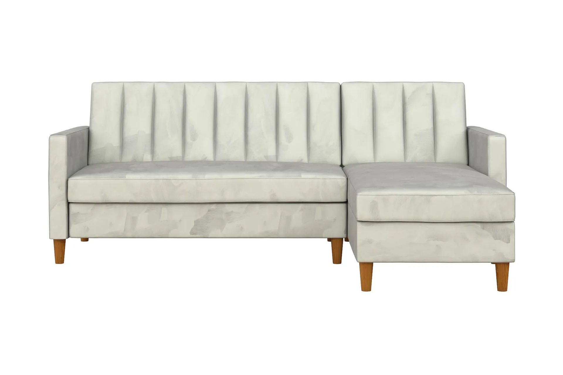 Dorel Home Celine 3-sits Divansovesofa Fløyel/Lysegrå Dorel Home ...
