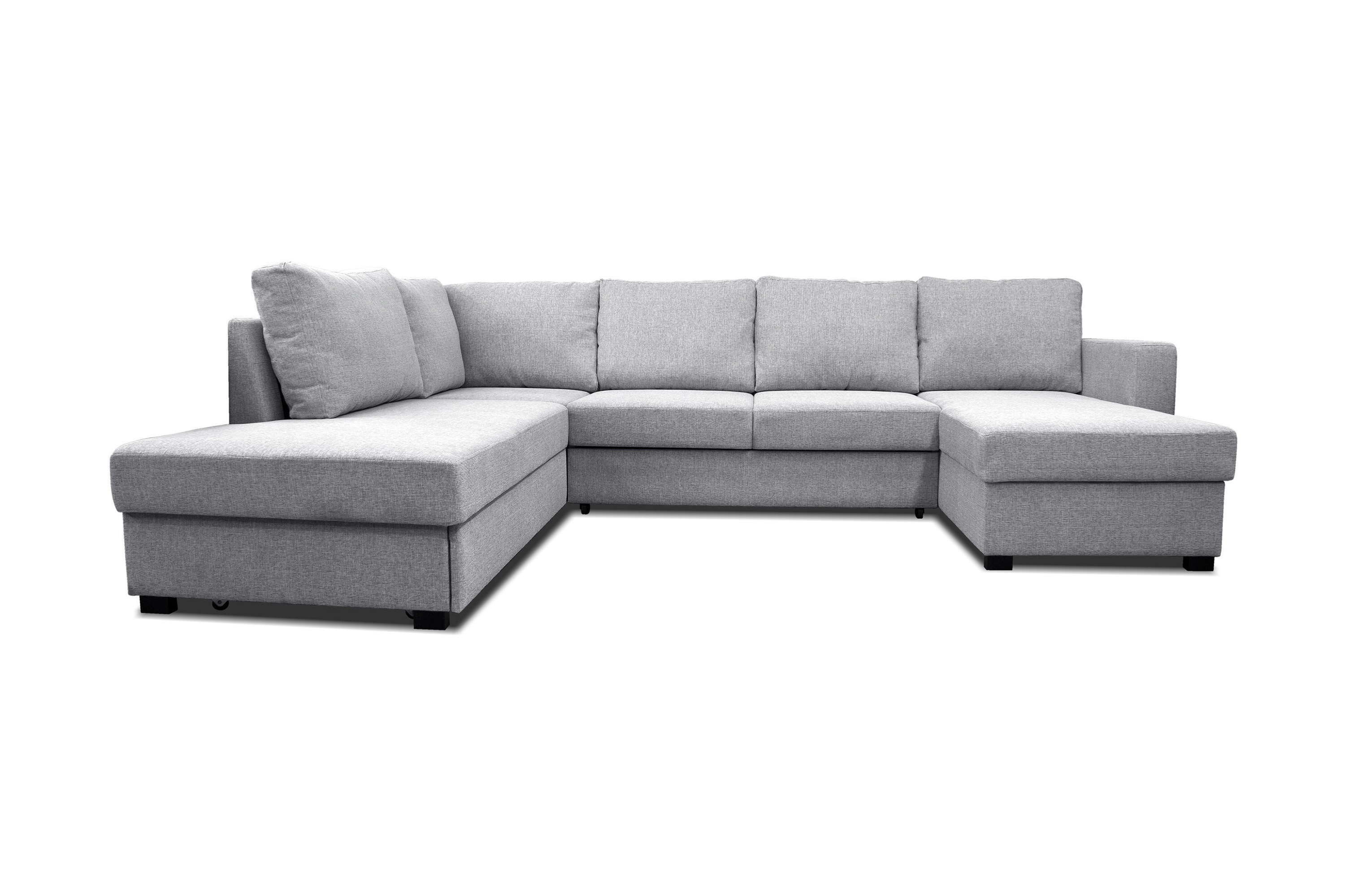 Majestic Furniture Paris U-Sovesofa Venstre Lysegrå - Møbler - Trademax