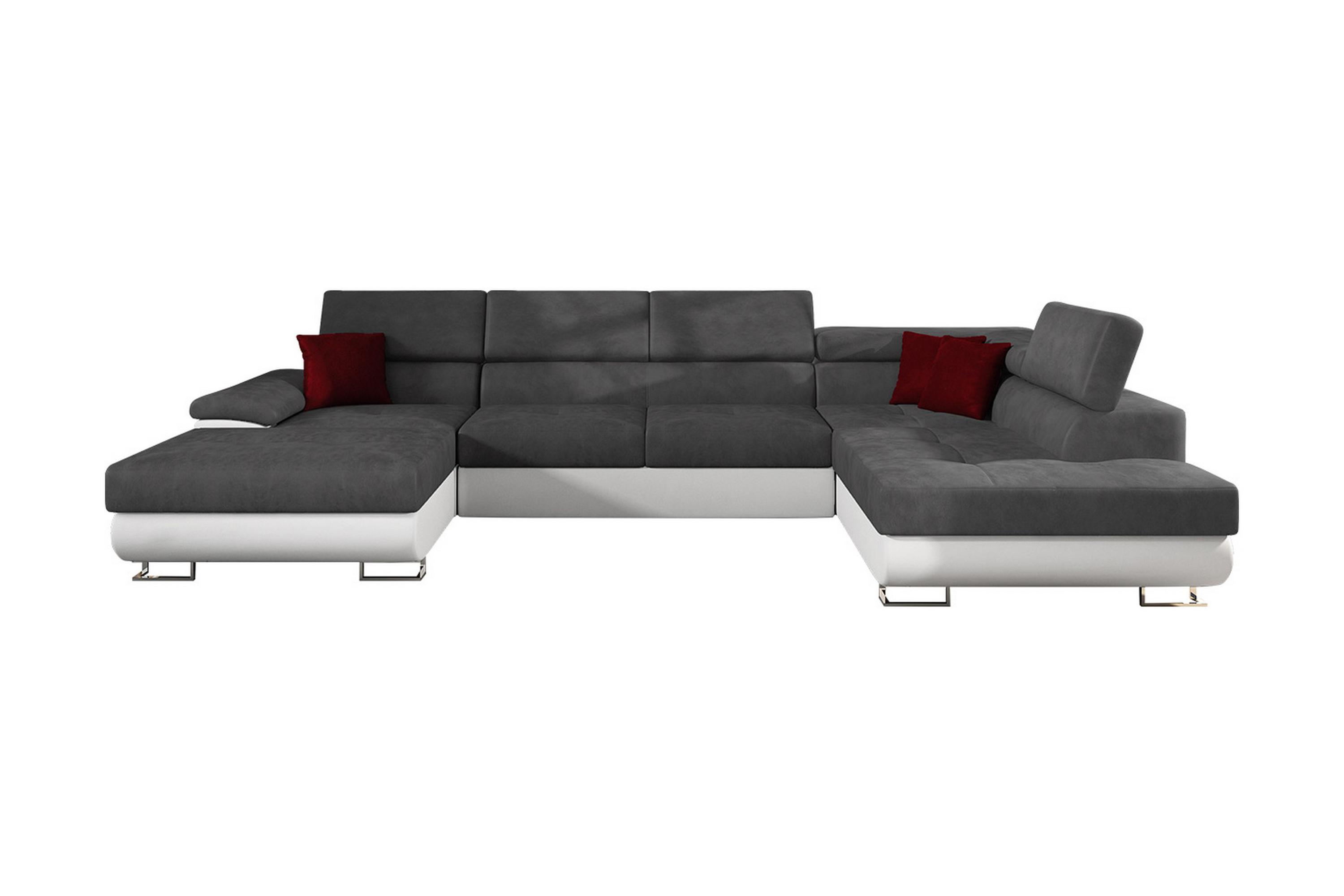 Sovesofa 4-seters U-formet 345x202 cm Høyre - Møbler - Trademax