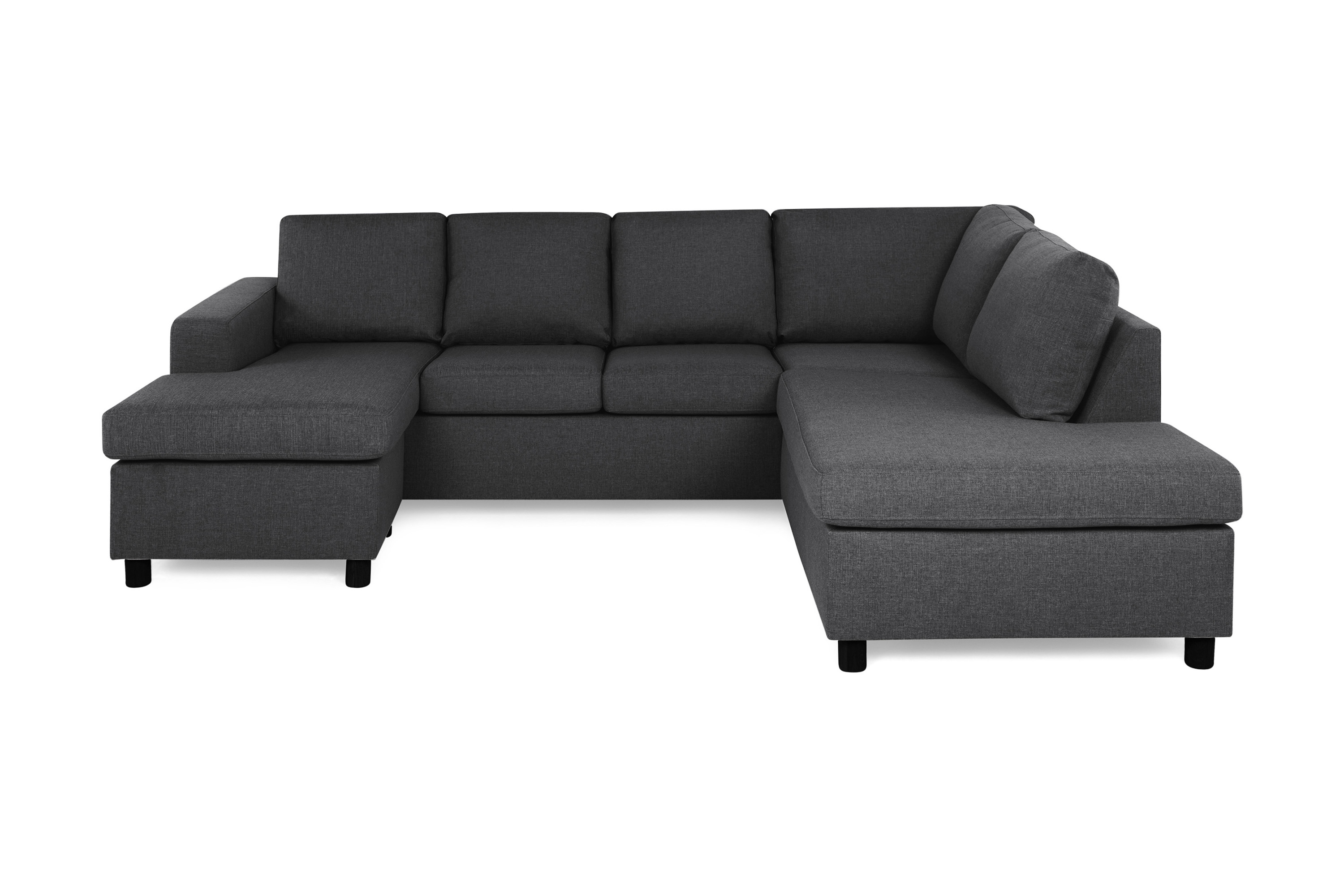 Basic Home Crazy 4-seters Høyrevendt U-formet Small Sofa med Divan og ...