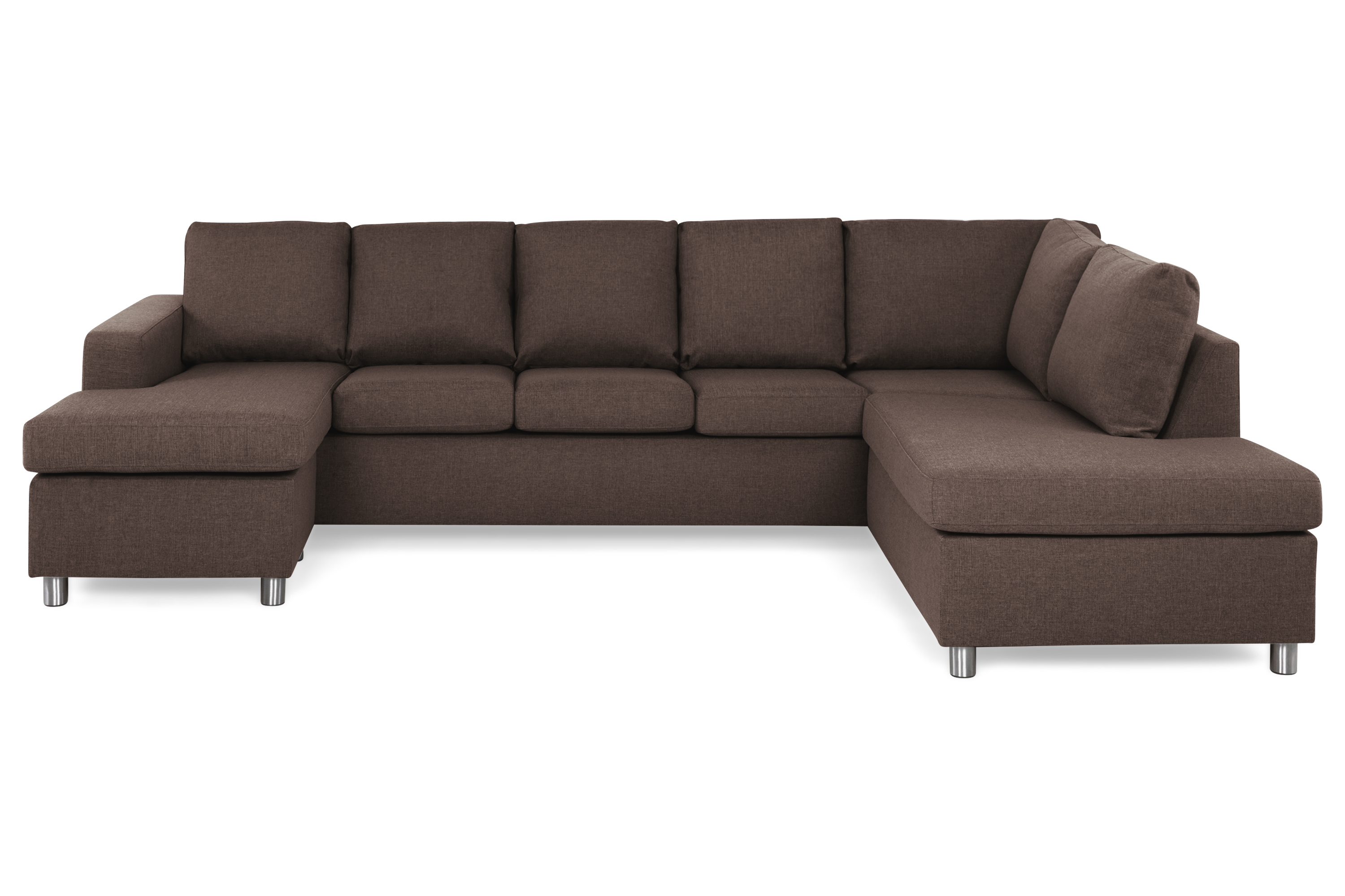 Crazy 5-seters Høyrevendt U-formet X-Large Sofa med Divan og Sjeselong ...
