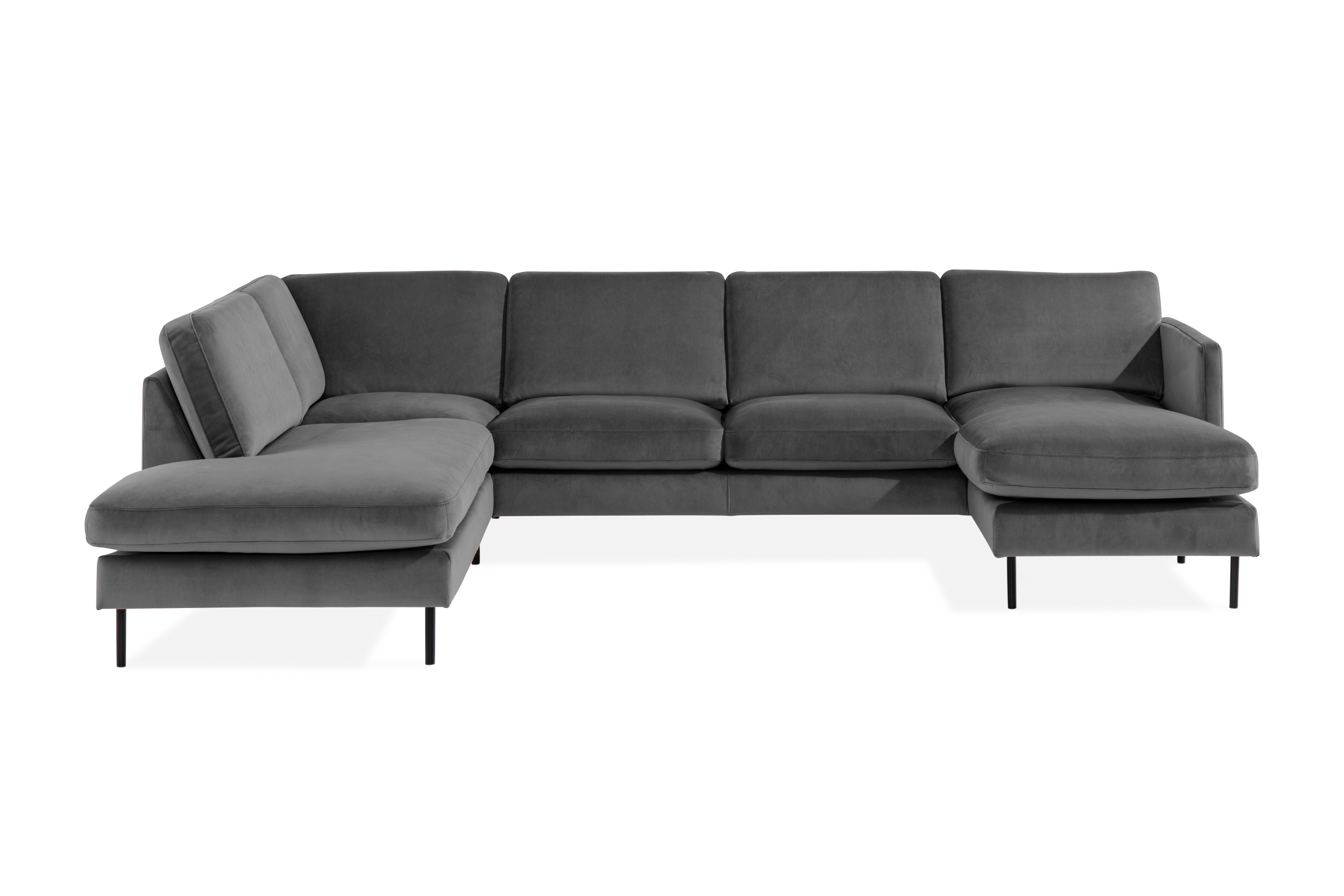 Theodin U-sofa med Divan Velour højre - Møbler | Trademax