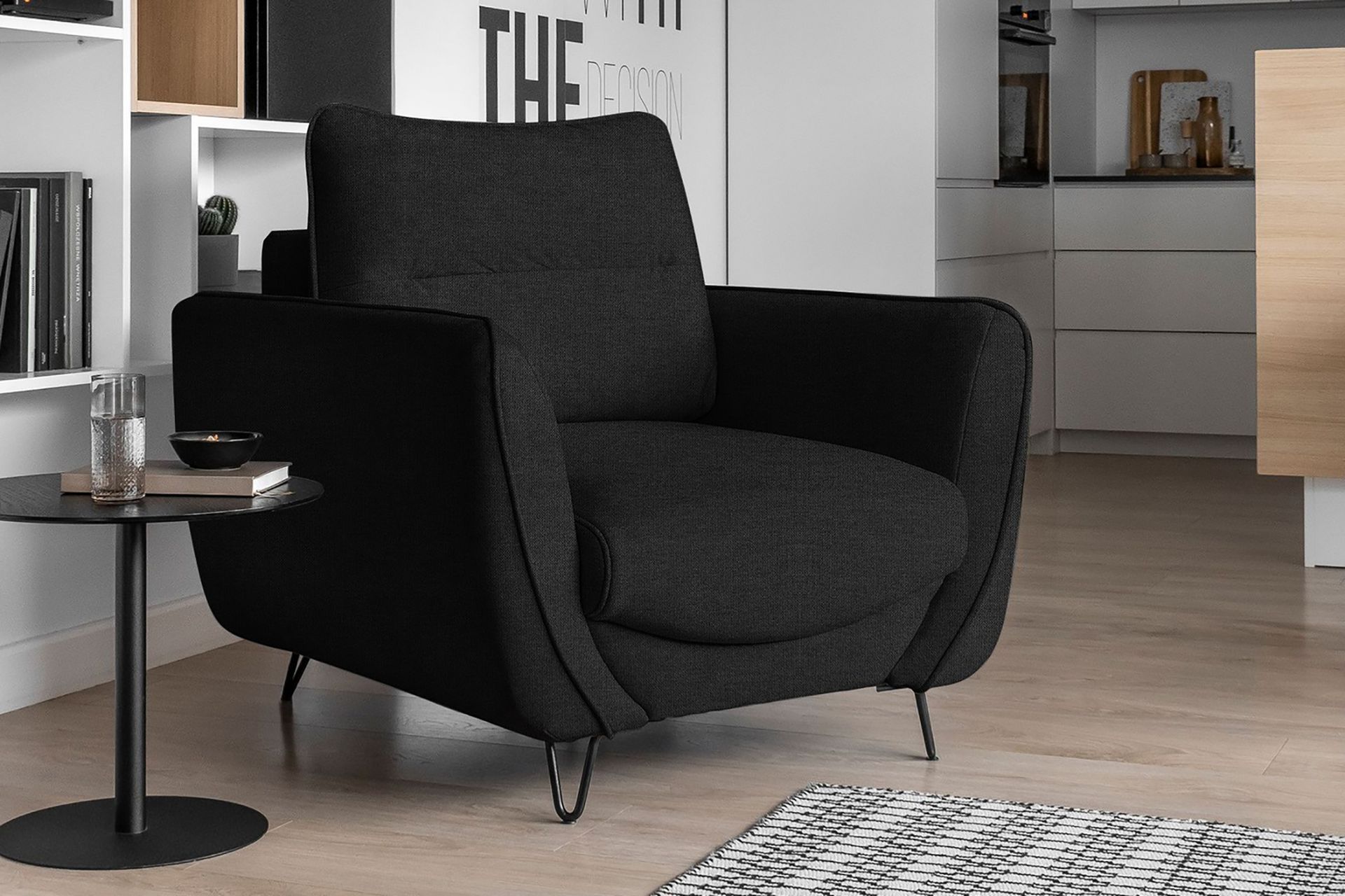 Lence Lænestol Sort - Møbler | Trademax