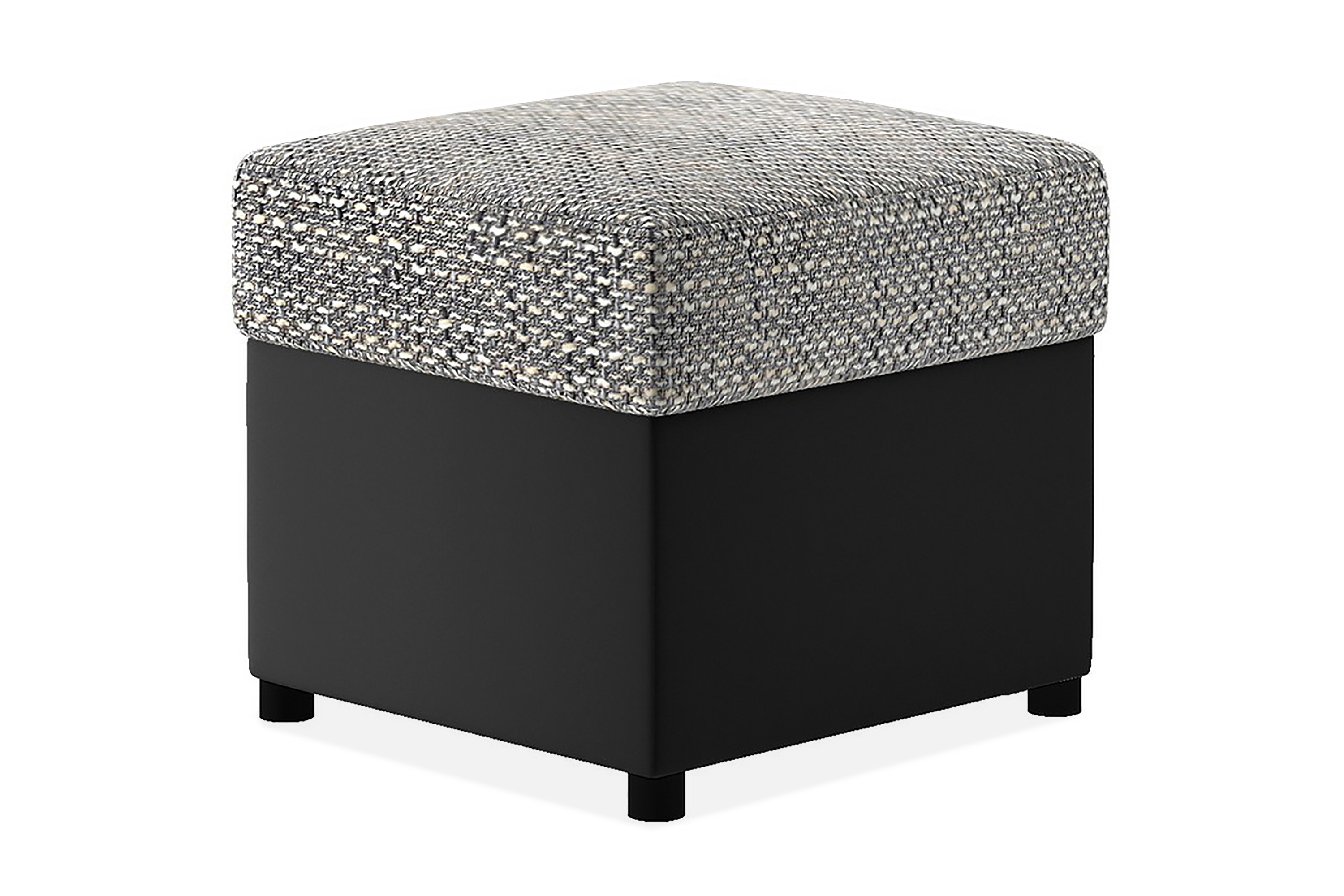 Arabejo Fotskammel 45x45 cm Grå/Svart - Møbler - Trademax