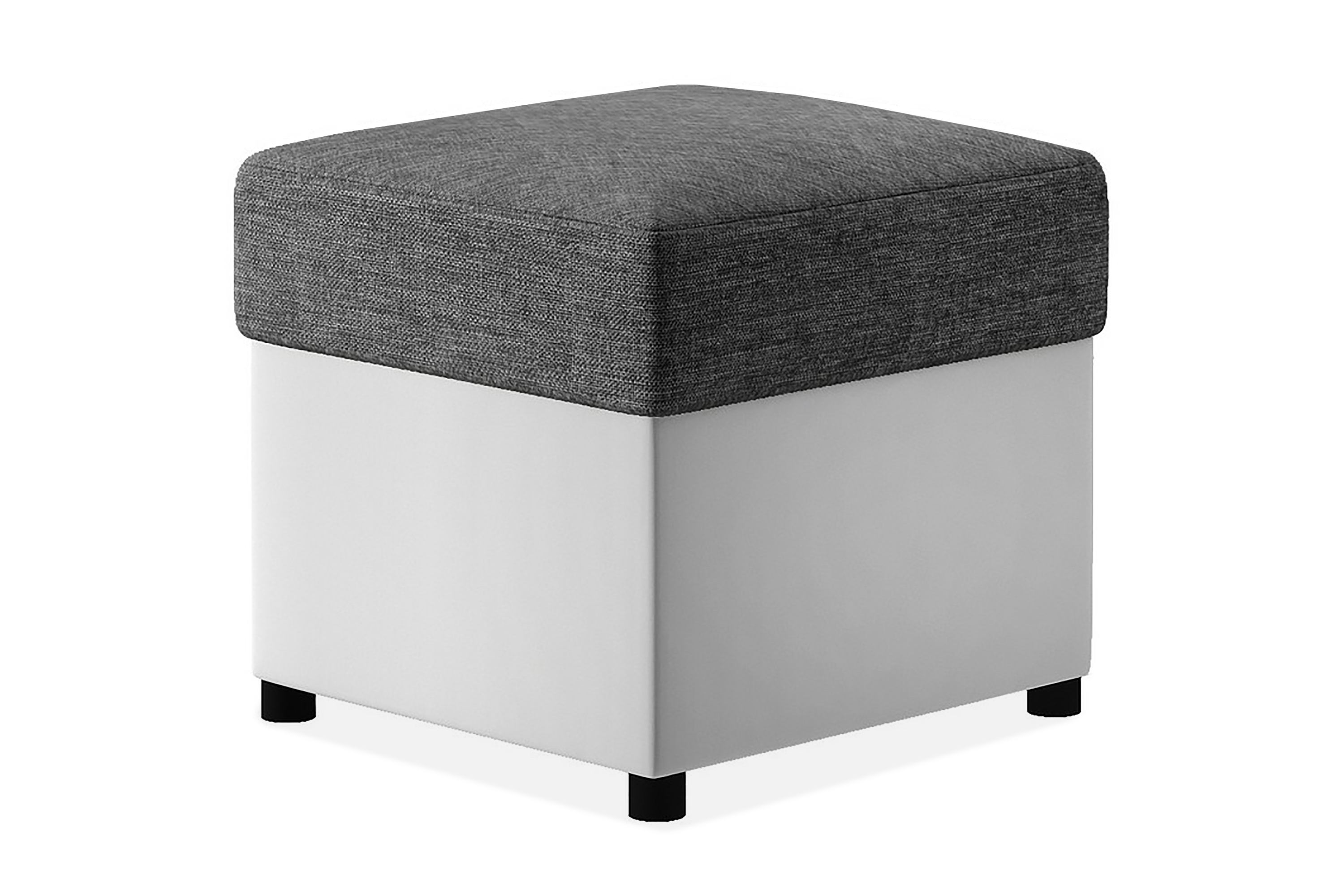 Arabejo Fotskammel Grå/Hvit - Møbler - Trademax