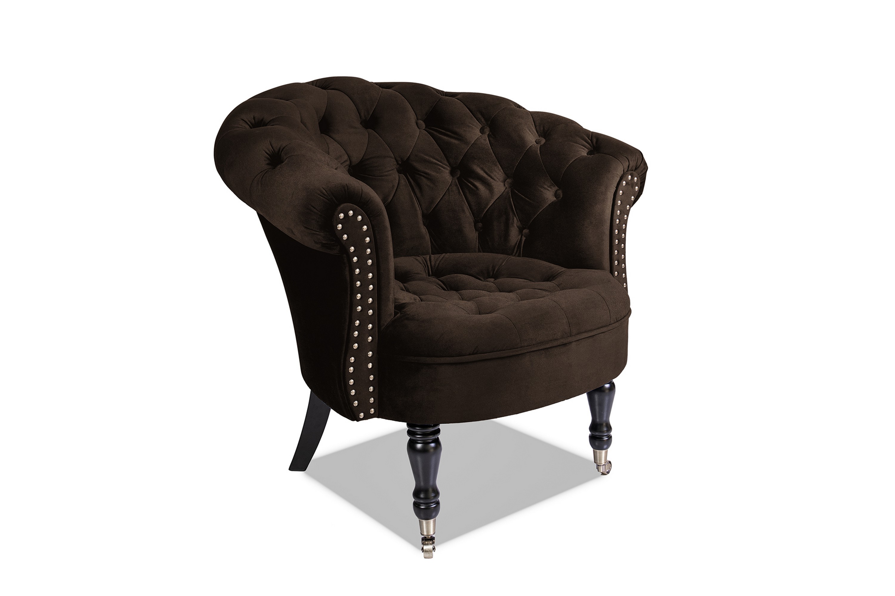 Chesterfield Ludovic Lenestol Brun - Møbler - Trademax