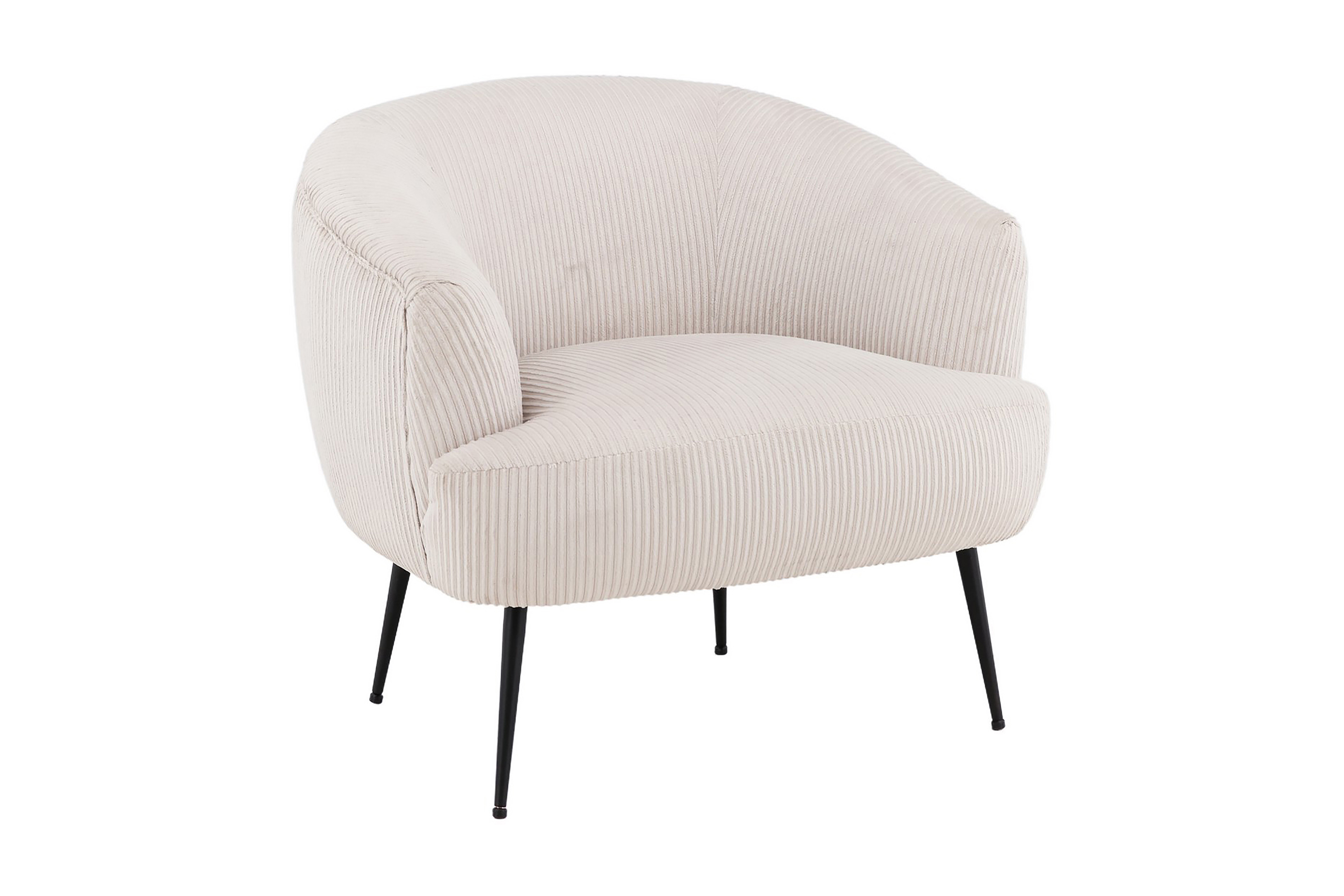 Venture Home Derry Lenestol Beige Cordfløyel - Møbler - Chilli