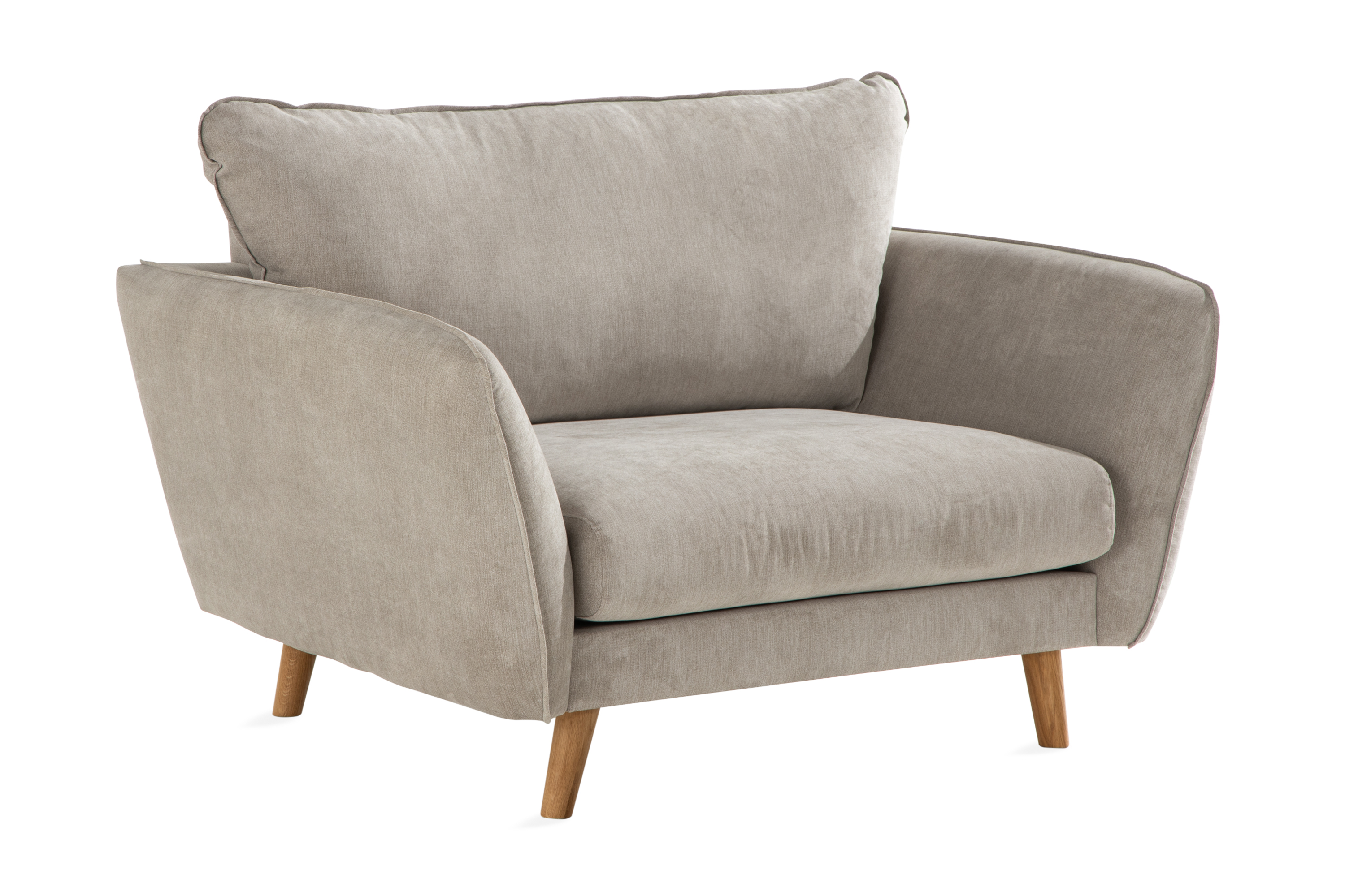 Trend Lyx Lenestol Beige/Eik - Møbler - Trademax