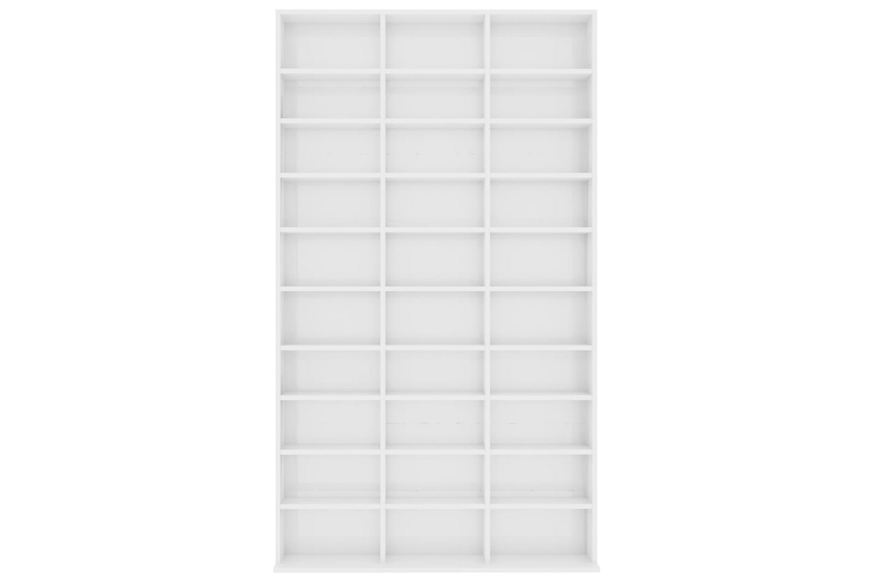 Be Basic Cd-Reol 102x16x177,5 cm Spånplade Hvid Højglans Hvid - Møbler ...