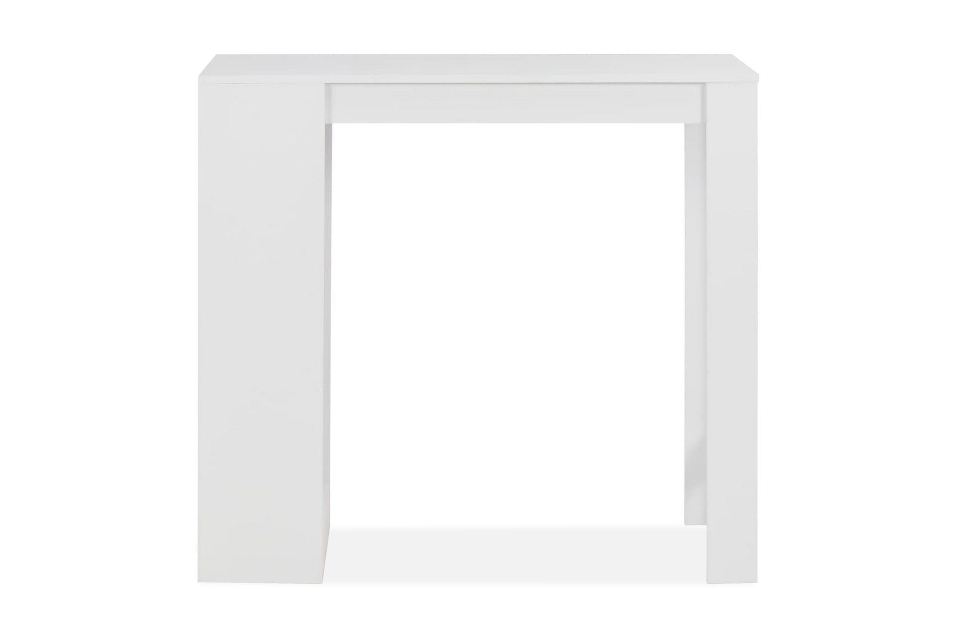 Barbord med hylla vit 110x50x103 cm - Möbler - Furniturebox