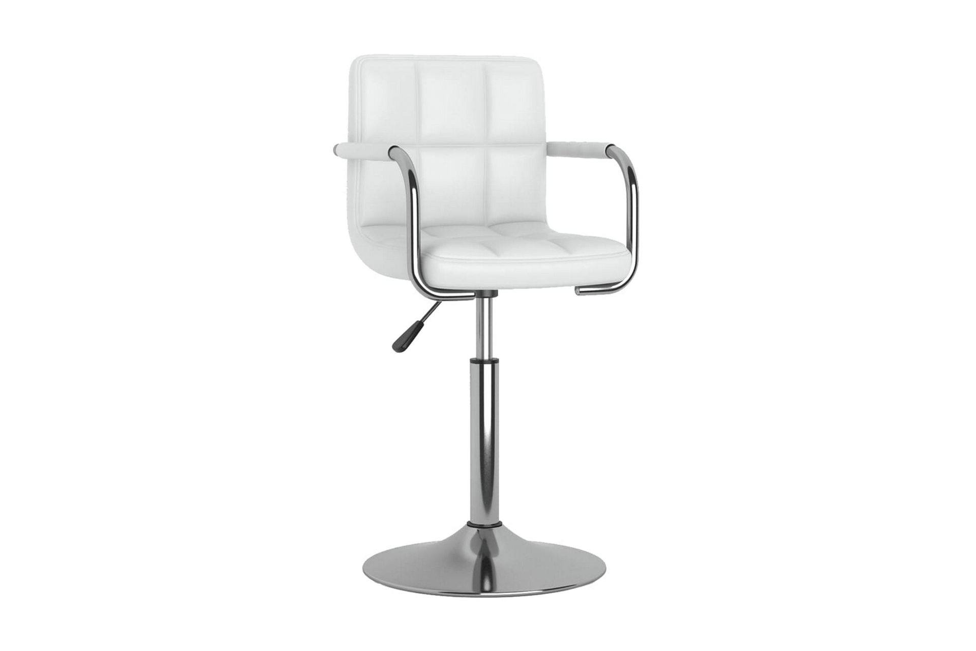 Barstol vit konstläder - Möbler - Furniturebox