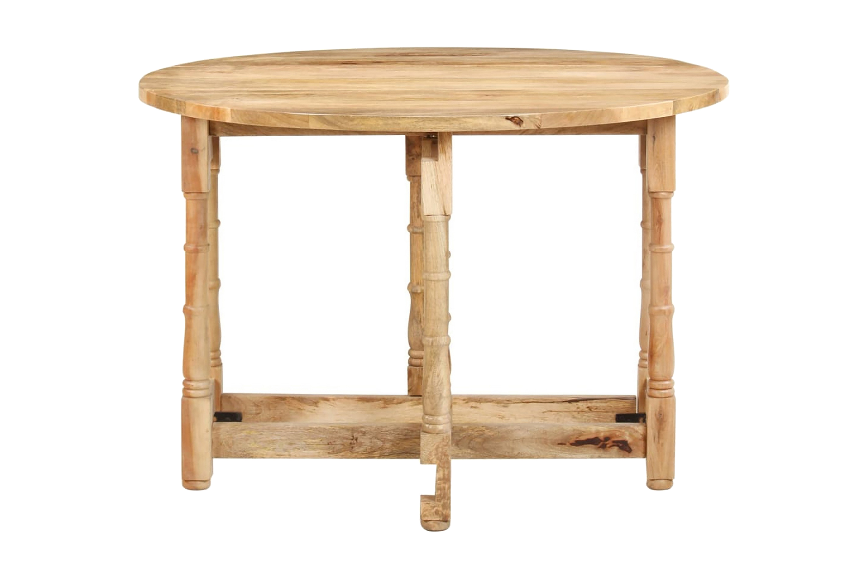 Matbord rund 110x76 cm massivt mangoträ - Möbler - Furniturebox