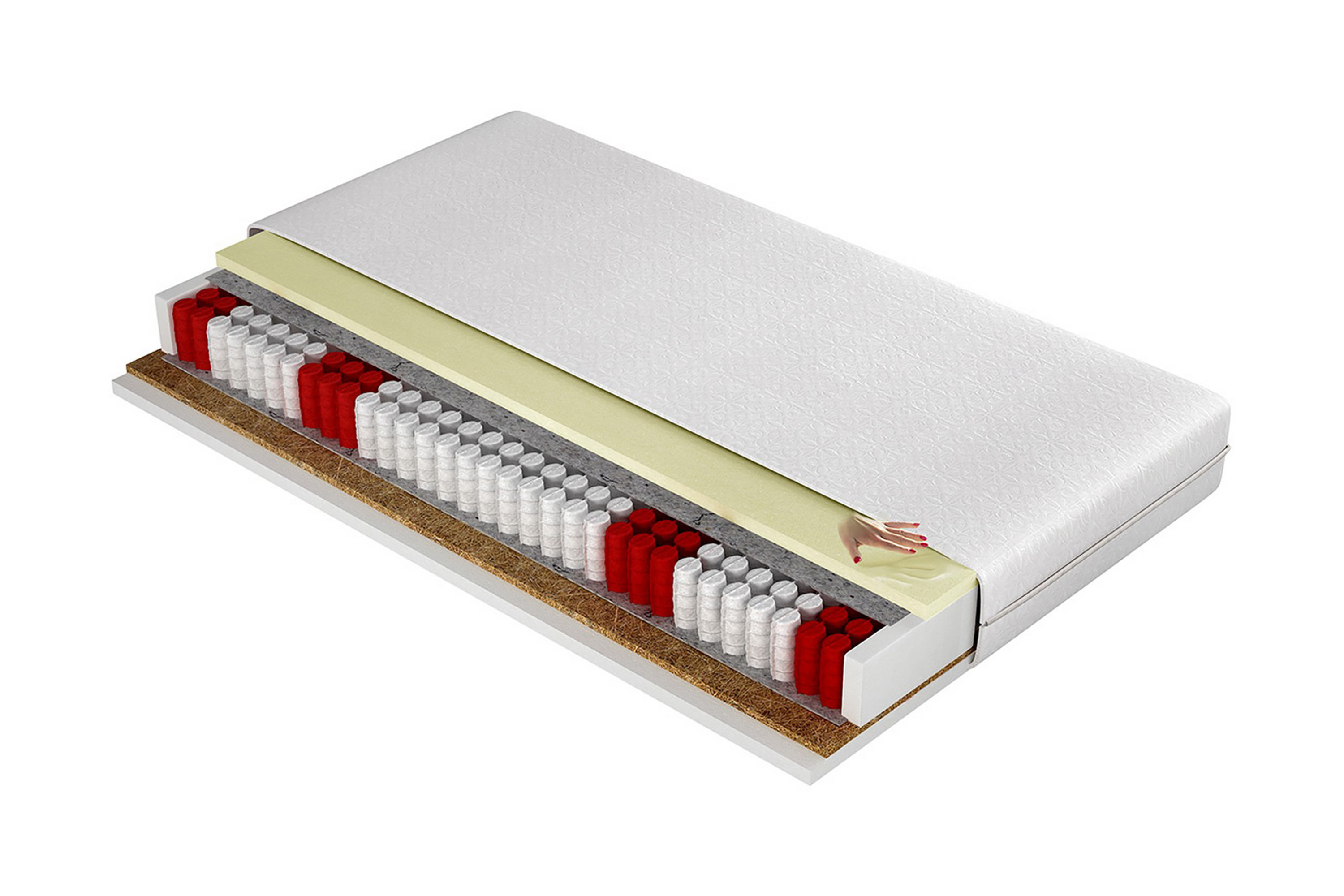 TAMZAN Madrass 180x200 cm Vit - Möbler - Furniturebox