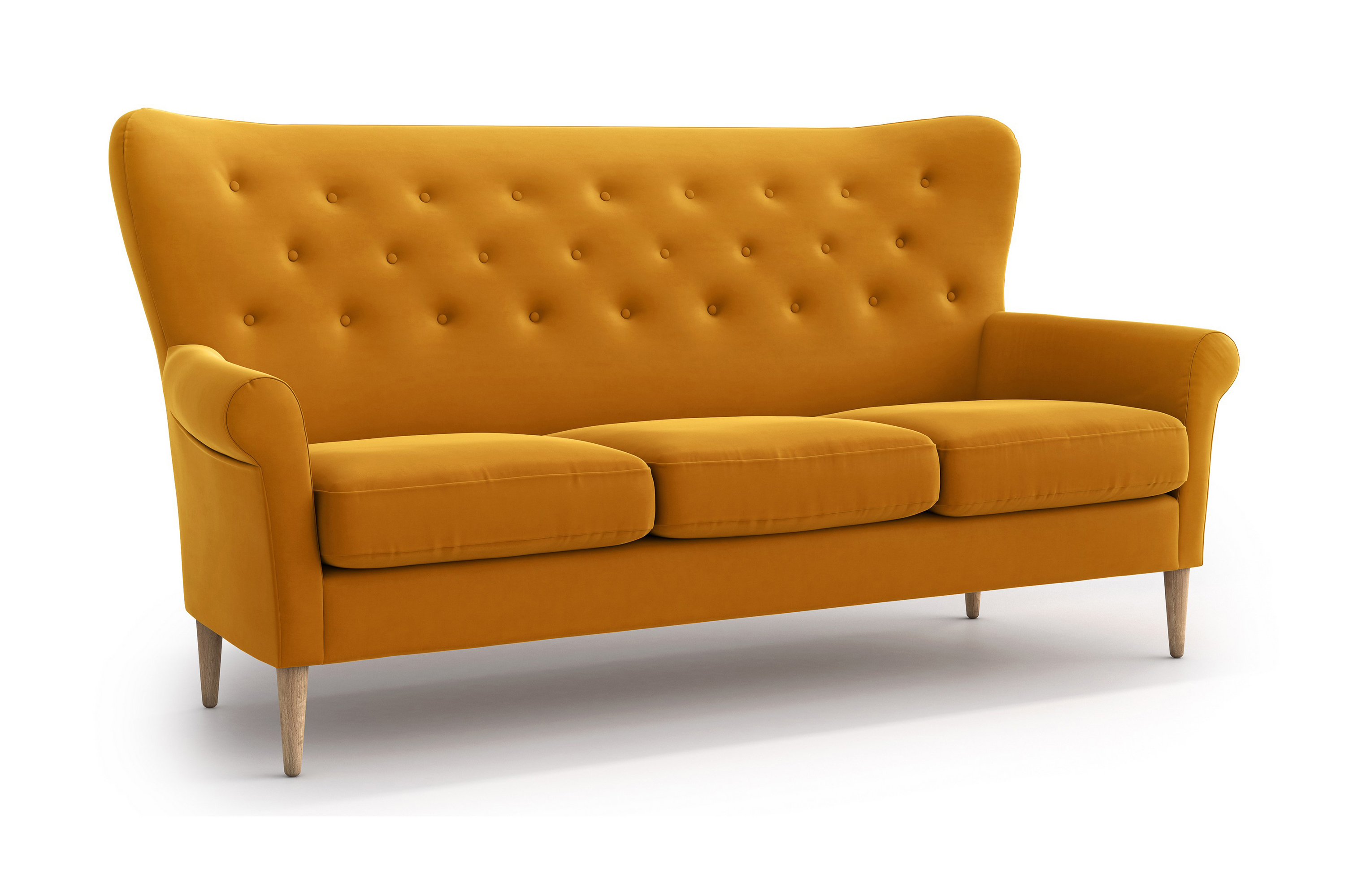 CASHMONE 3-sits Soffa Gul - Möbler - Furniturebox