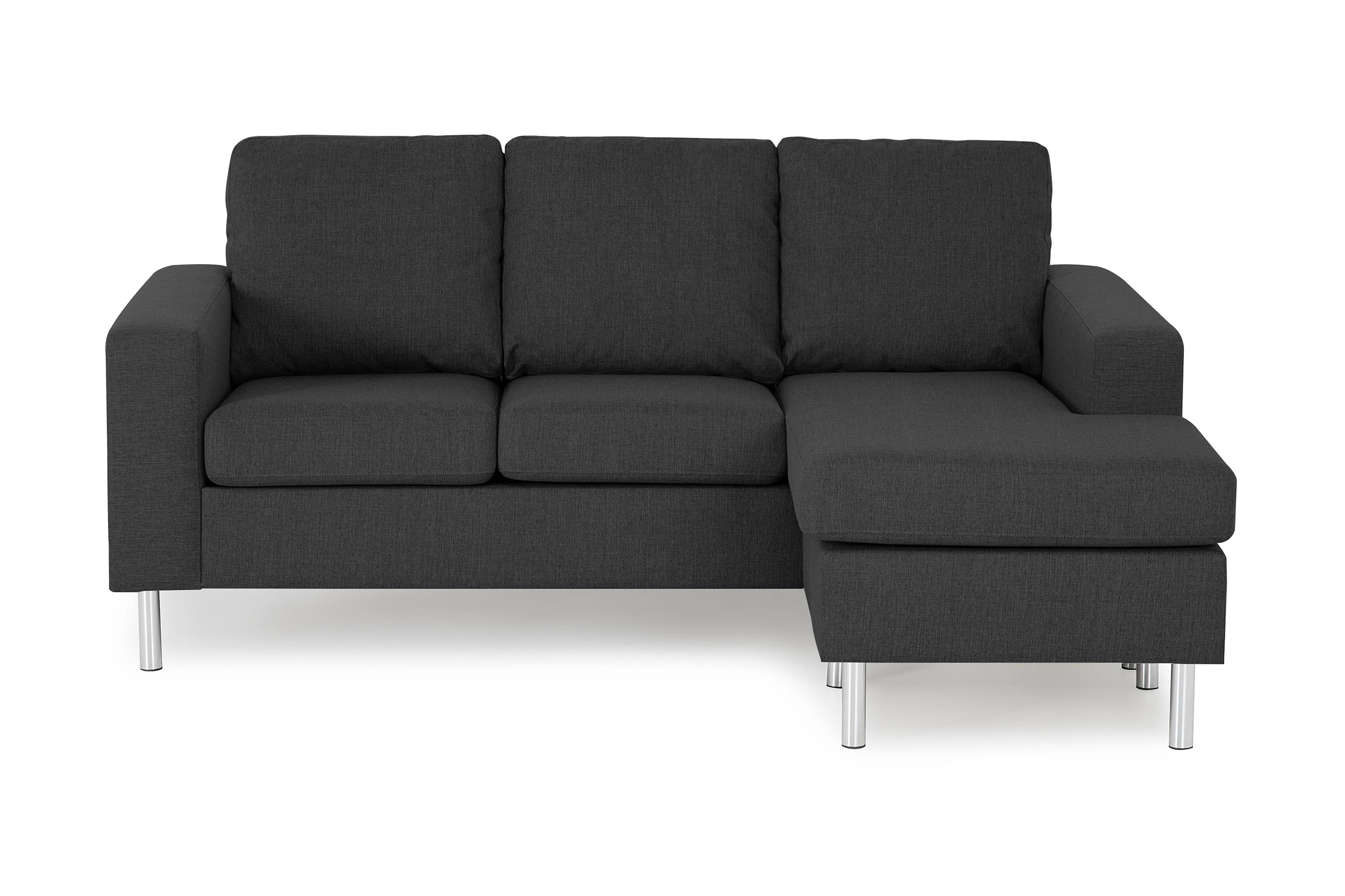 Friday 3-sits Vändbar L-formad Divansoffa i Tyg - Möbler - Furniturebox