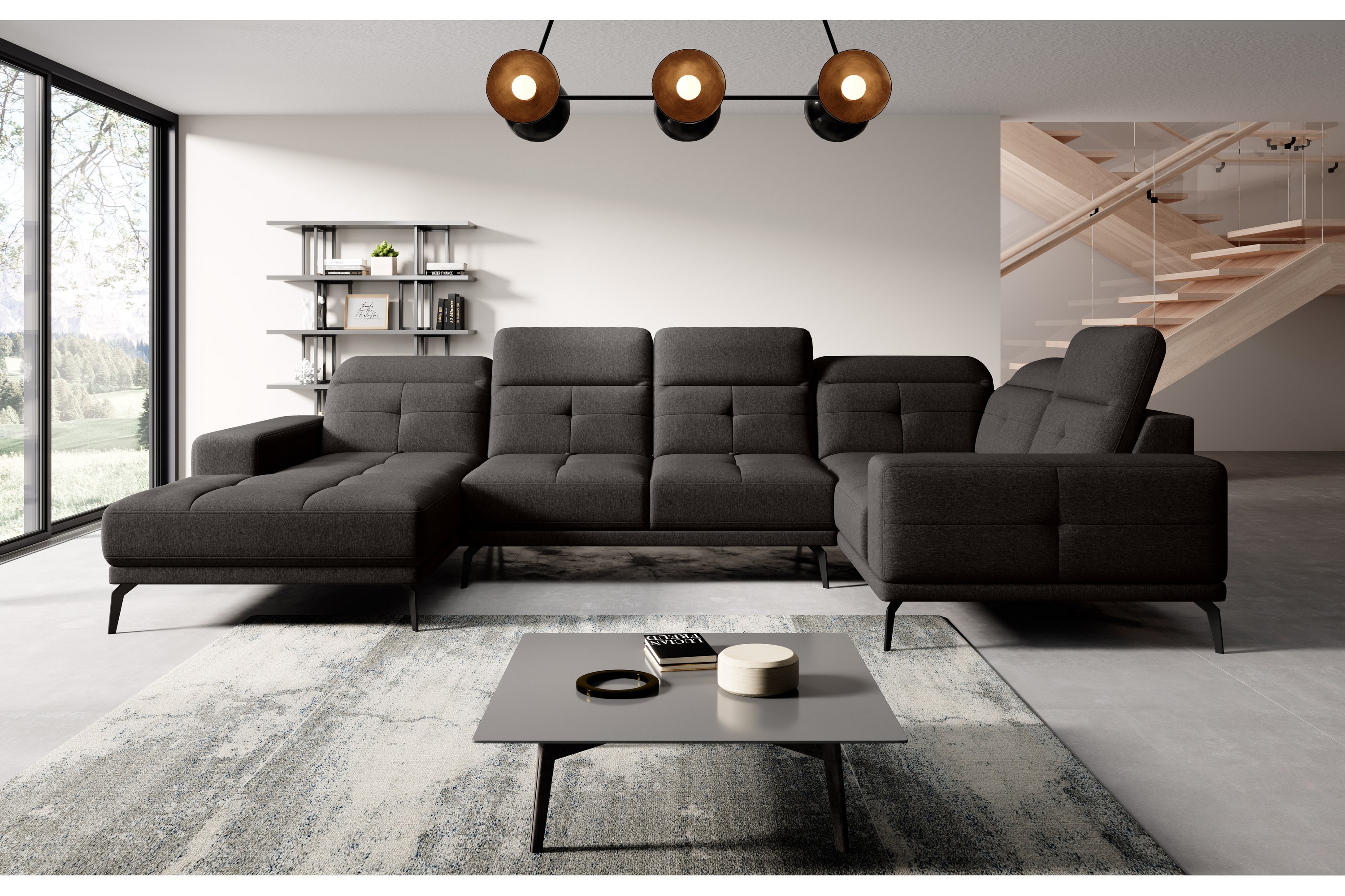 Hanayo Hörnsoffa m. Divan Brun - Möbler - Furniturebox