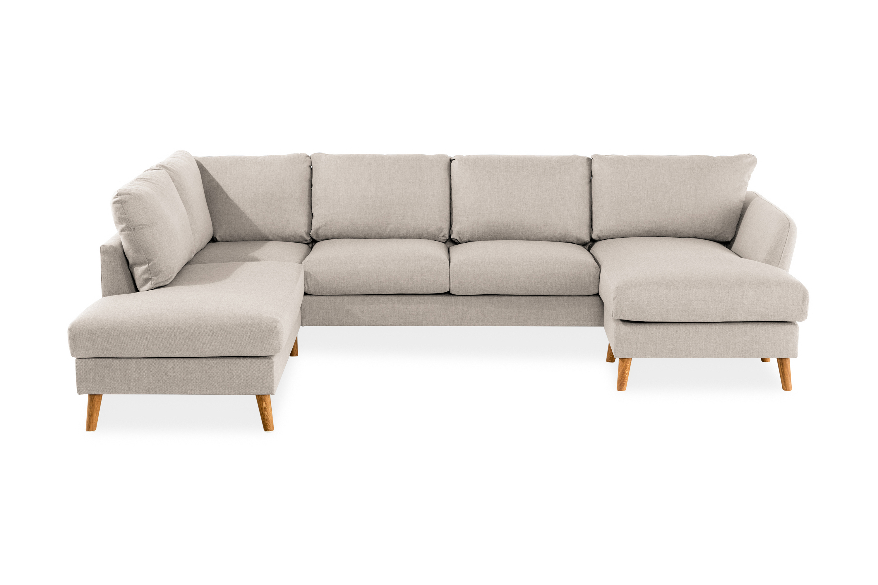 OSCAR U-soffa med Divan Höger Beige - U-soffor - Furniturebox