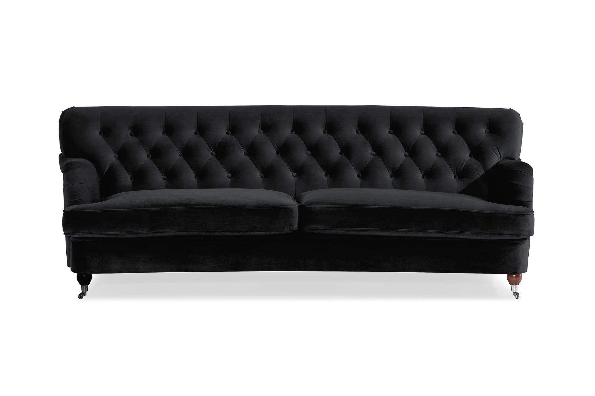 Howard Riviera 3-sits Svängd Sammetssoffa - Möbler - Furniturebox