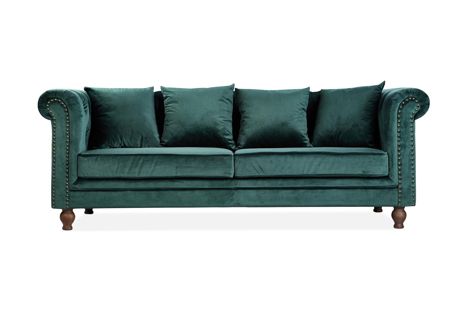 Velvet Sammetssoffa 3-sits - Möbler - Furniturebox