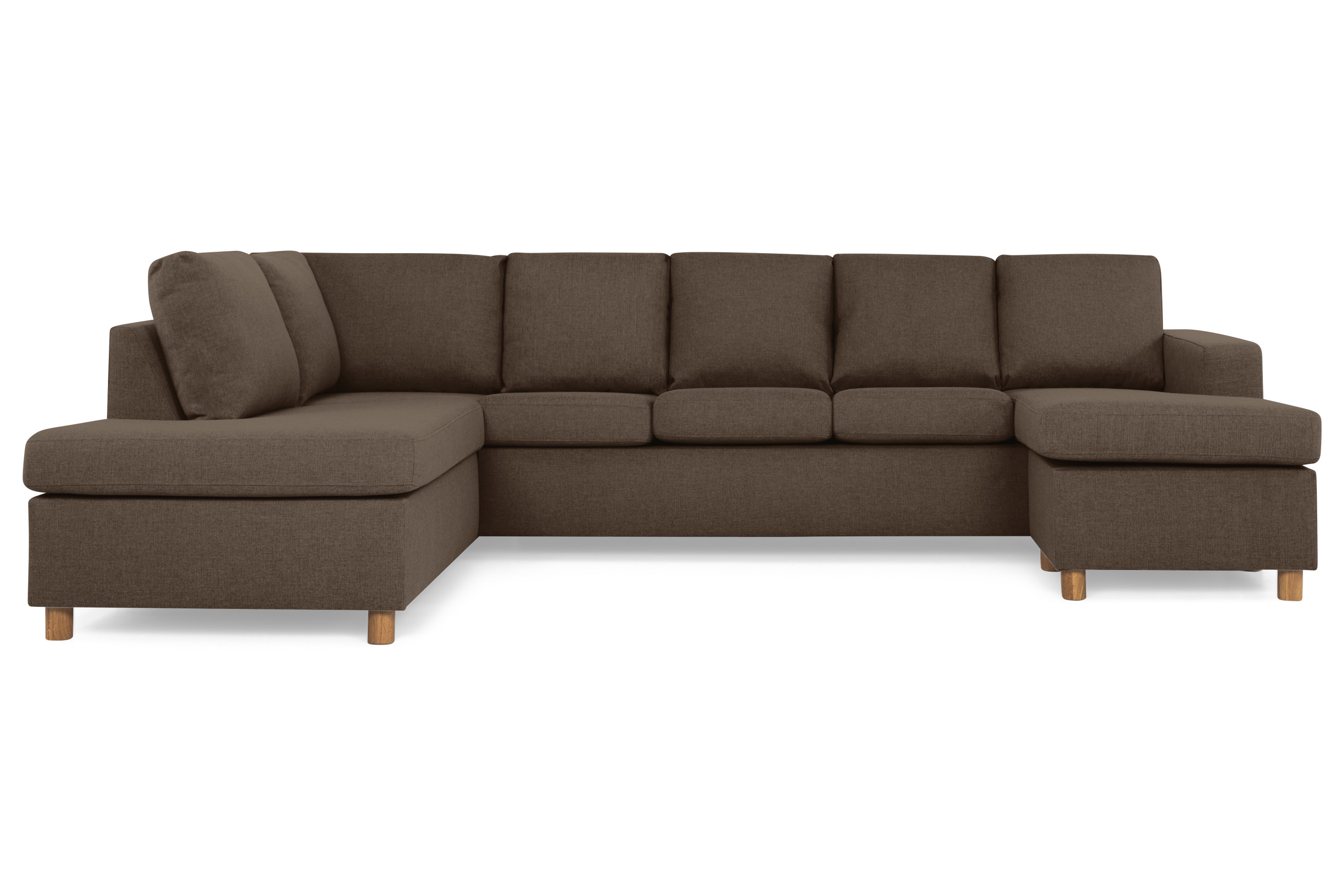 NEW YORK U-soffa XL Divan Höger Brun - Möbler - Furniturebox
