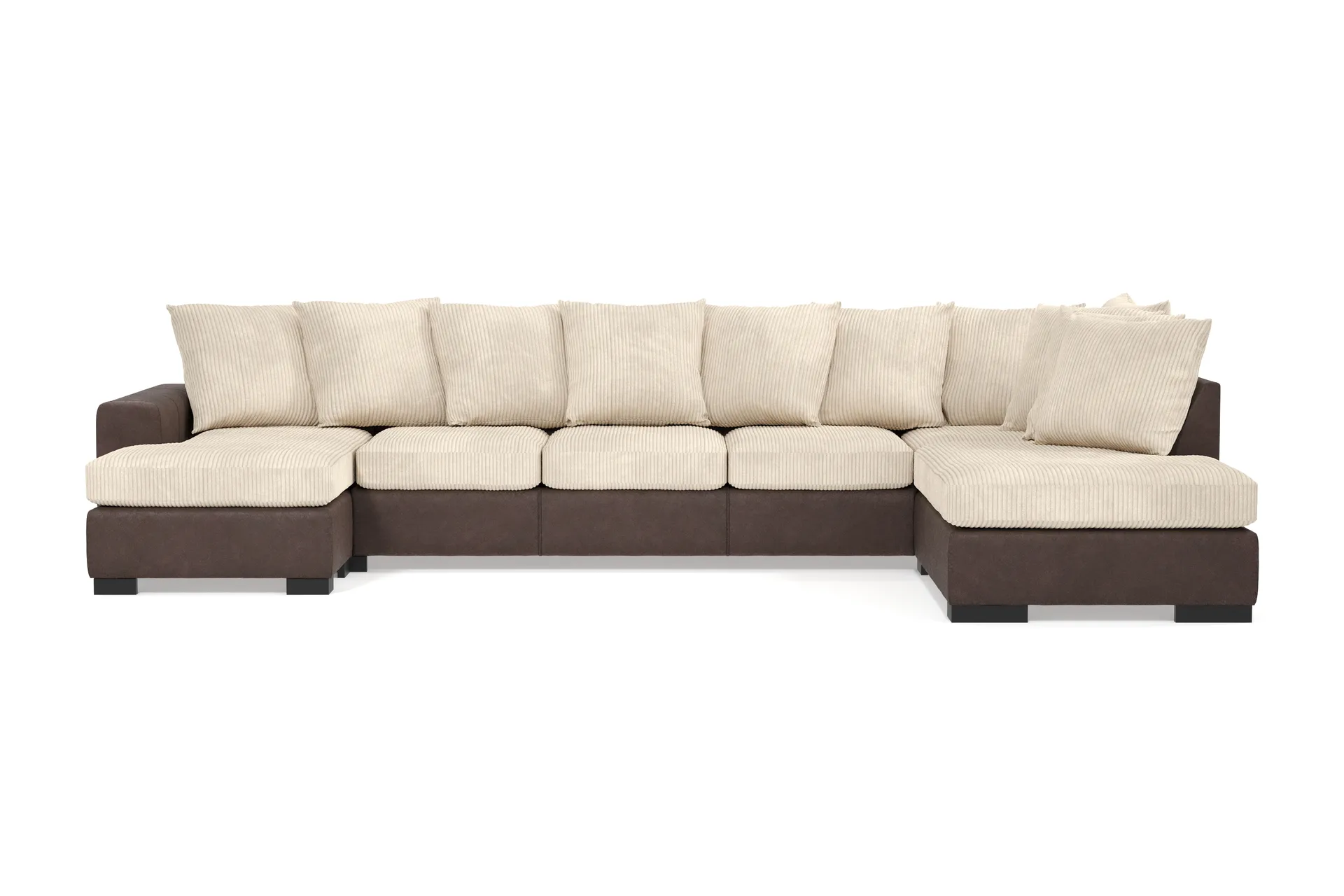 Ocean 5-sits Högervänd U-formad Large Soffa med Divan och Schäslong i ...