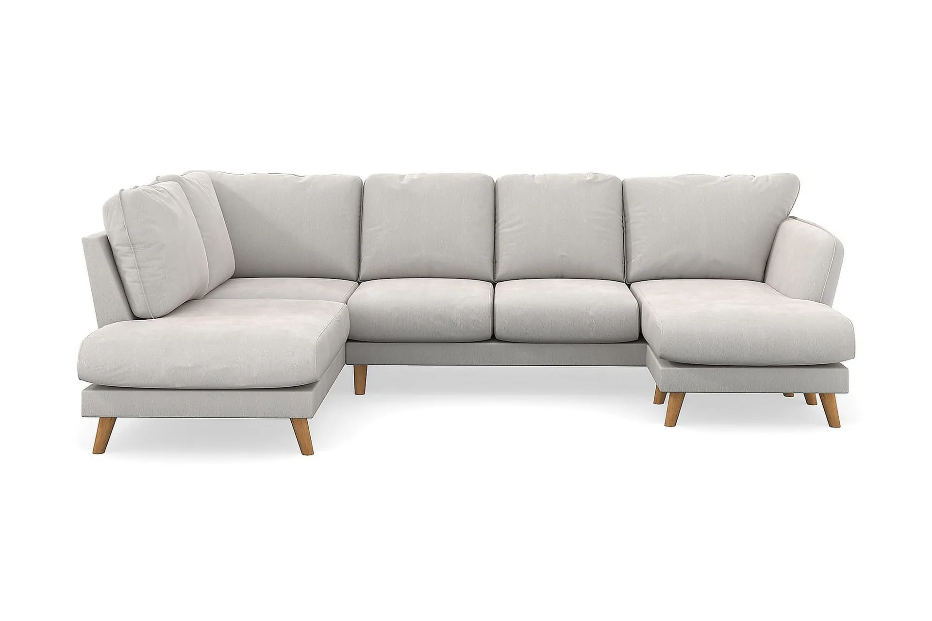 OSCAR LYX U-soffa med Divan Höger Vit Sammet - Möbler - Black Friday ...