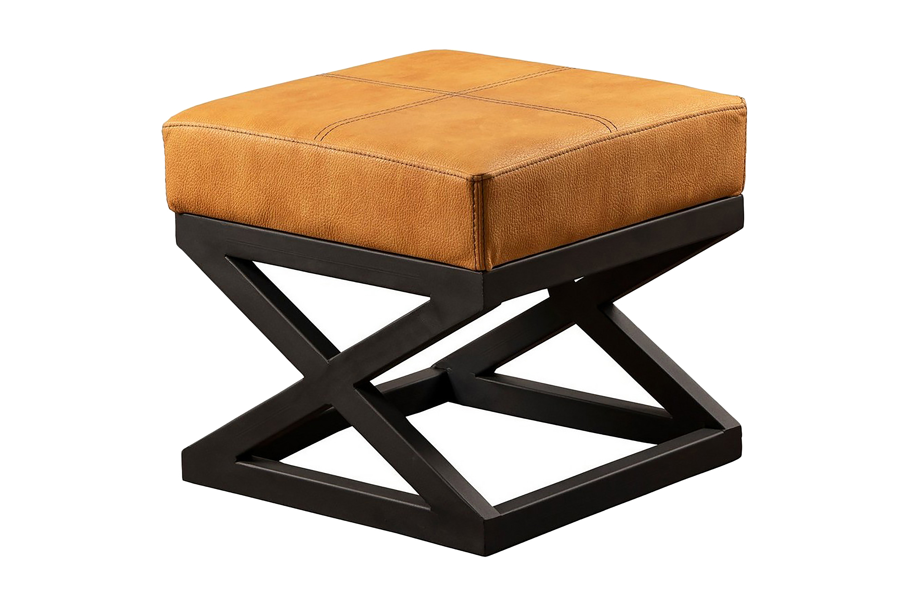 CEROVA Sittpall Gul/Svart - Pallar - Furniturebox