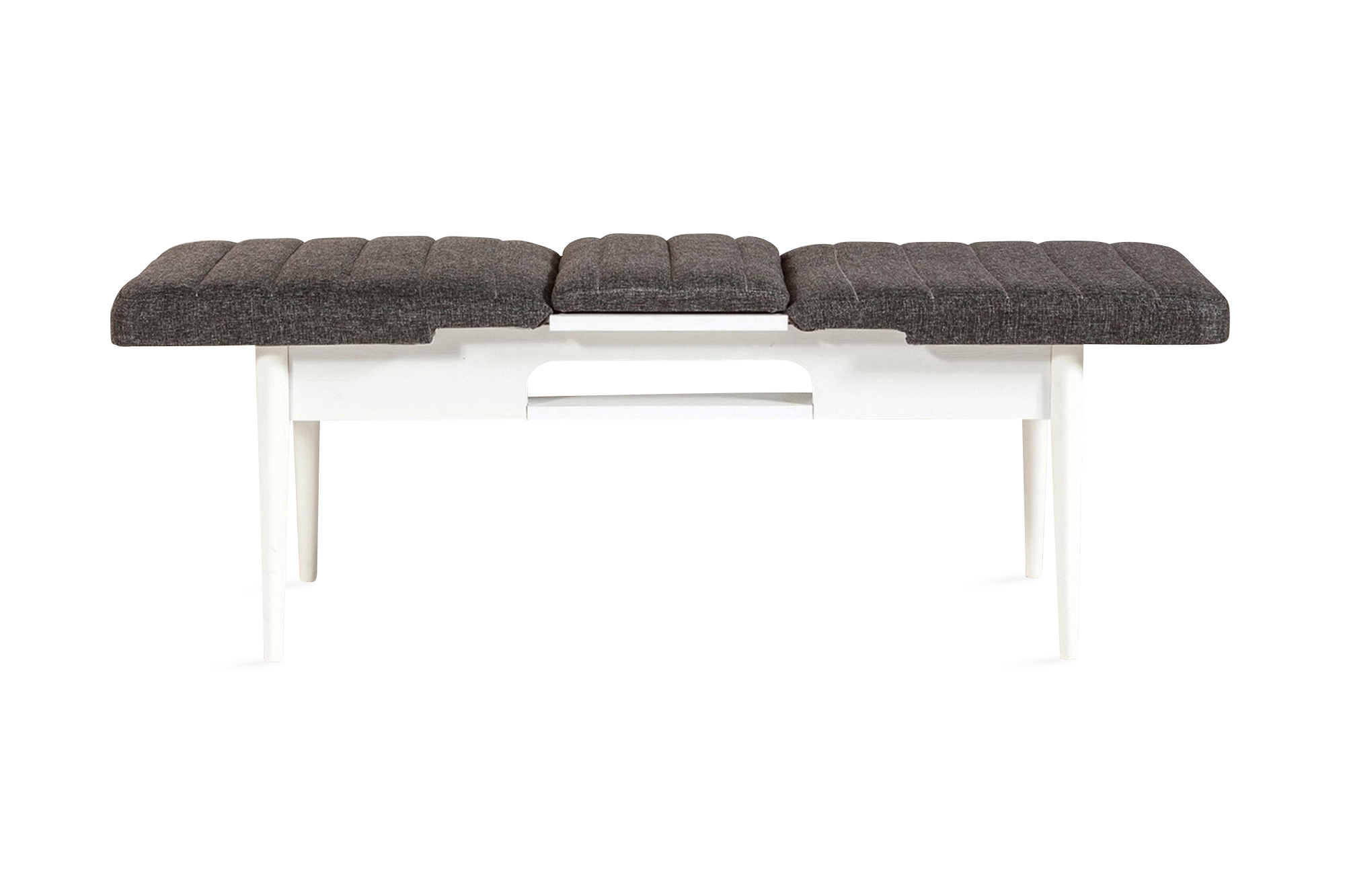 ALLMARAS Bänk 51 cm Vit/Antracit - Möbler - Furniturebox