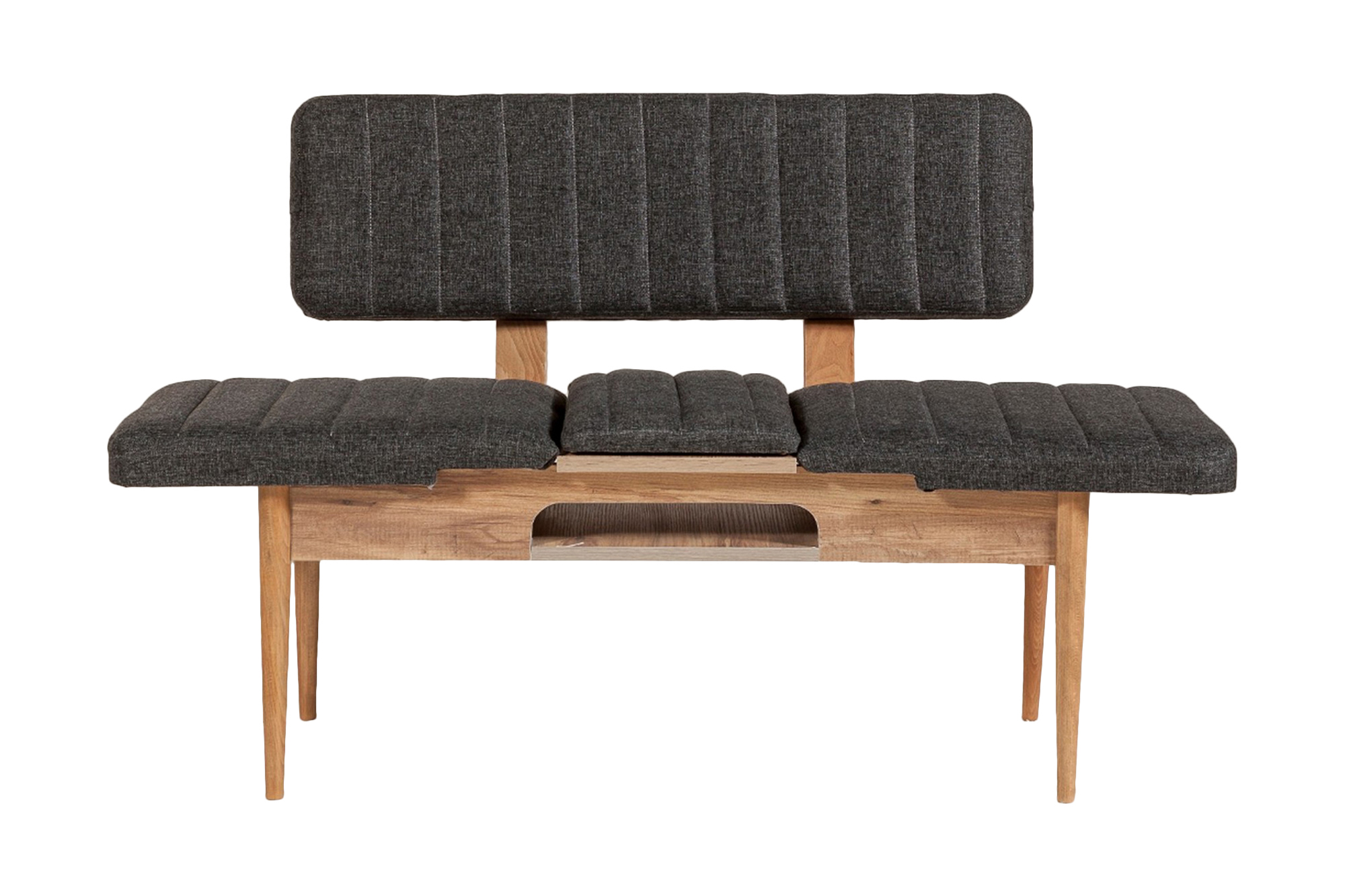 ALLMARAS Bänk 85 cm Trä/natur/Antracit - Möbler - Furniturebox