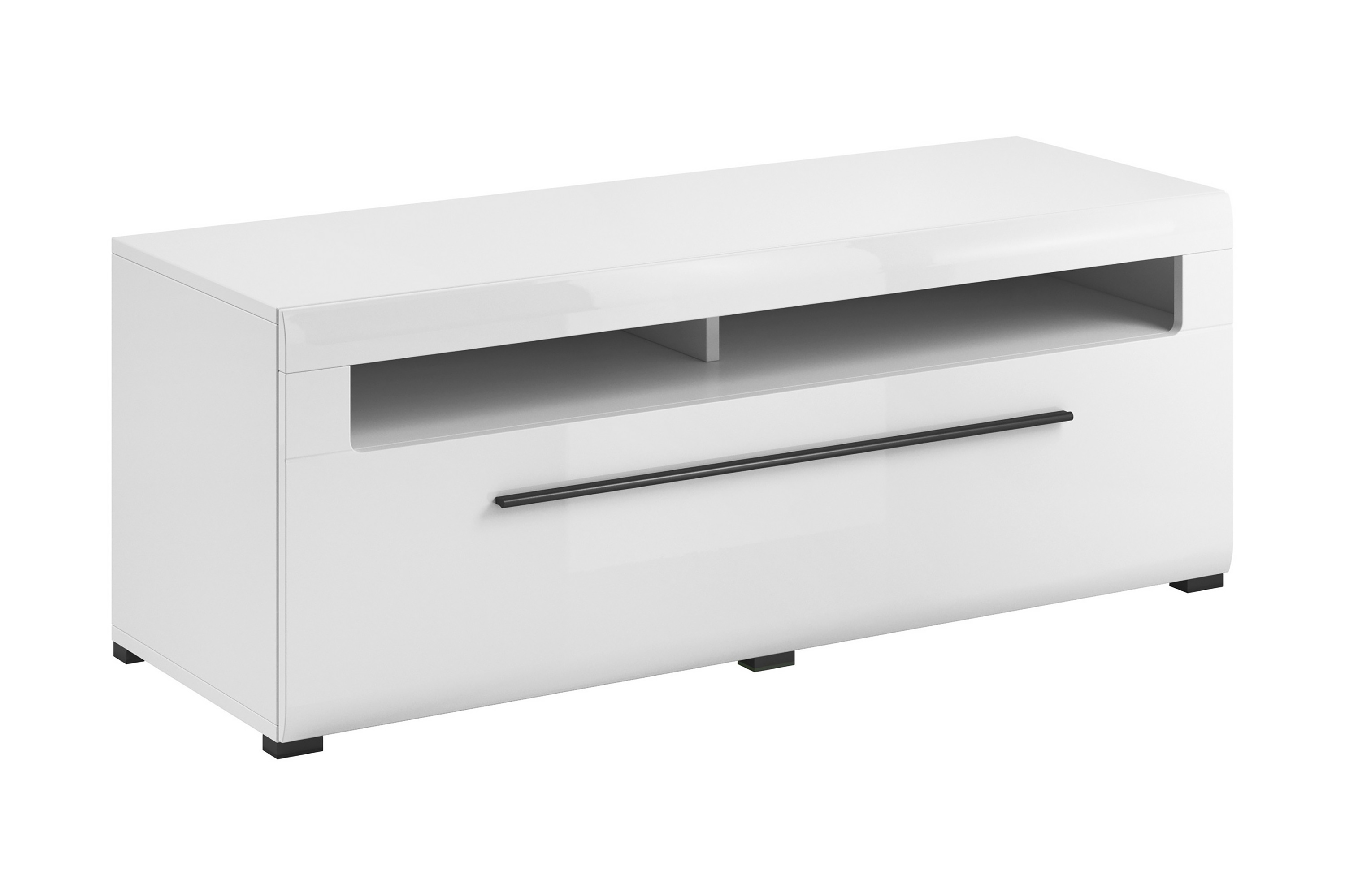 BRANDEH TV-bänk 160 cm Vit - Möbler - Furniturebox