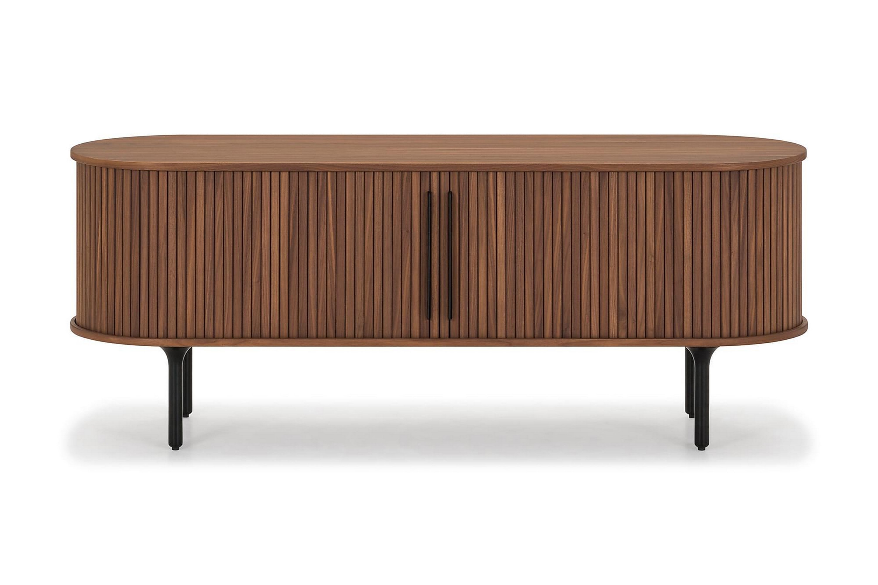 LENOIR TV-bänk 150x45 cm Massiv Valnöt Brun - Möbler - Furniturebox