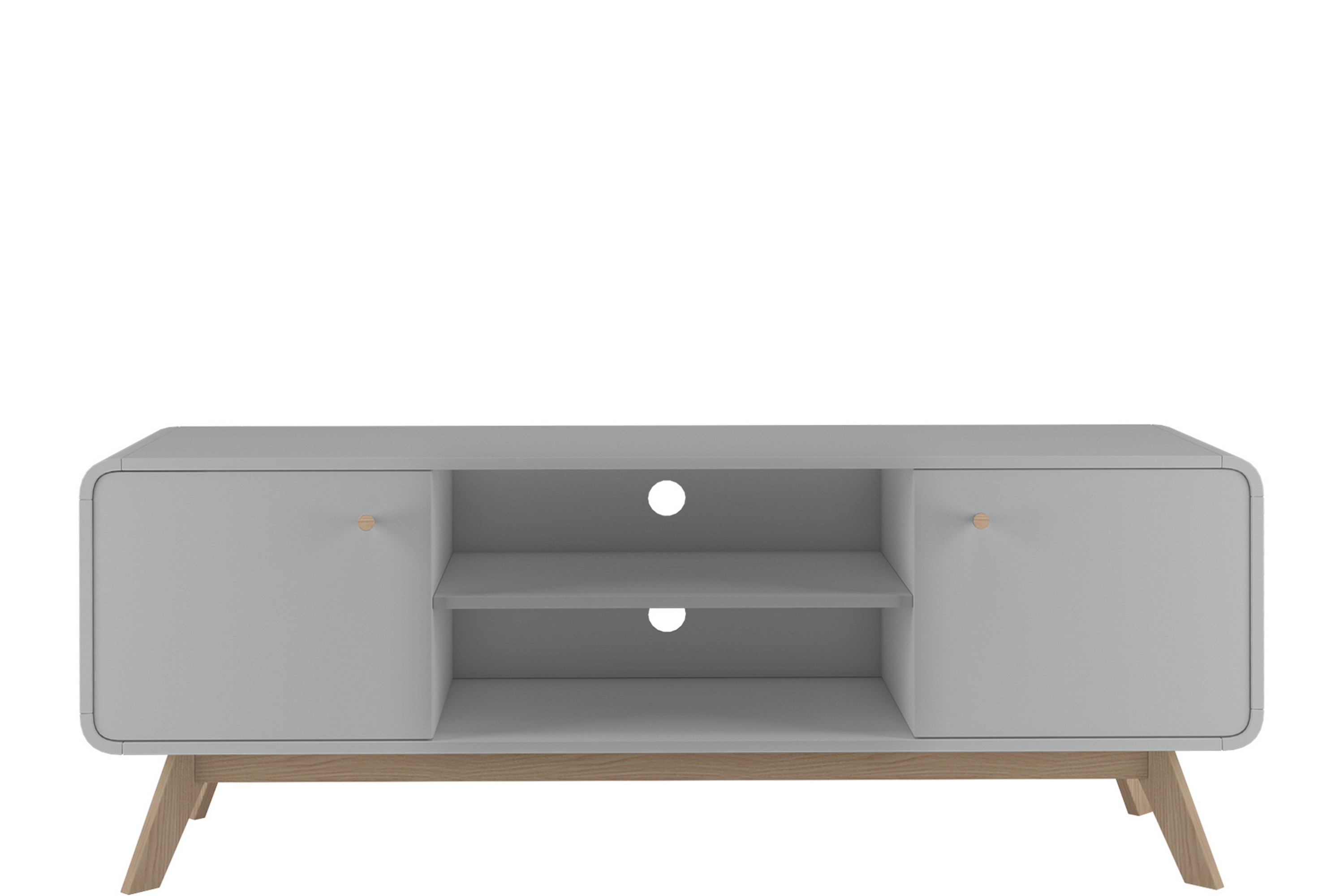 MUNCIE Tv-bänk 140 cm Grå - Möbler - Furniturebox