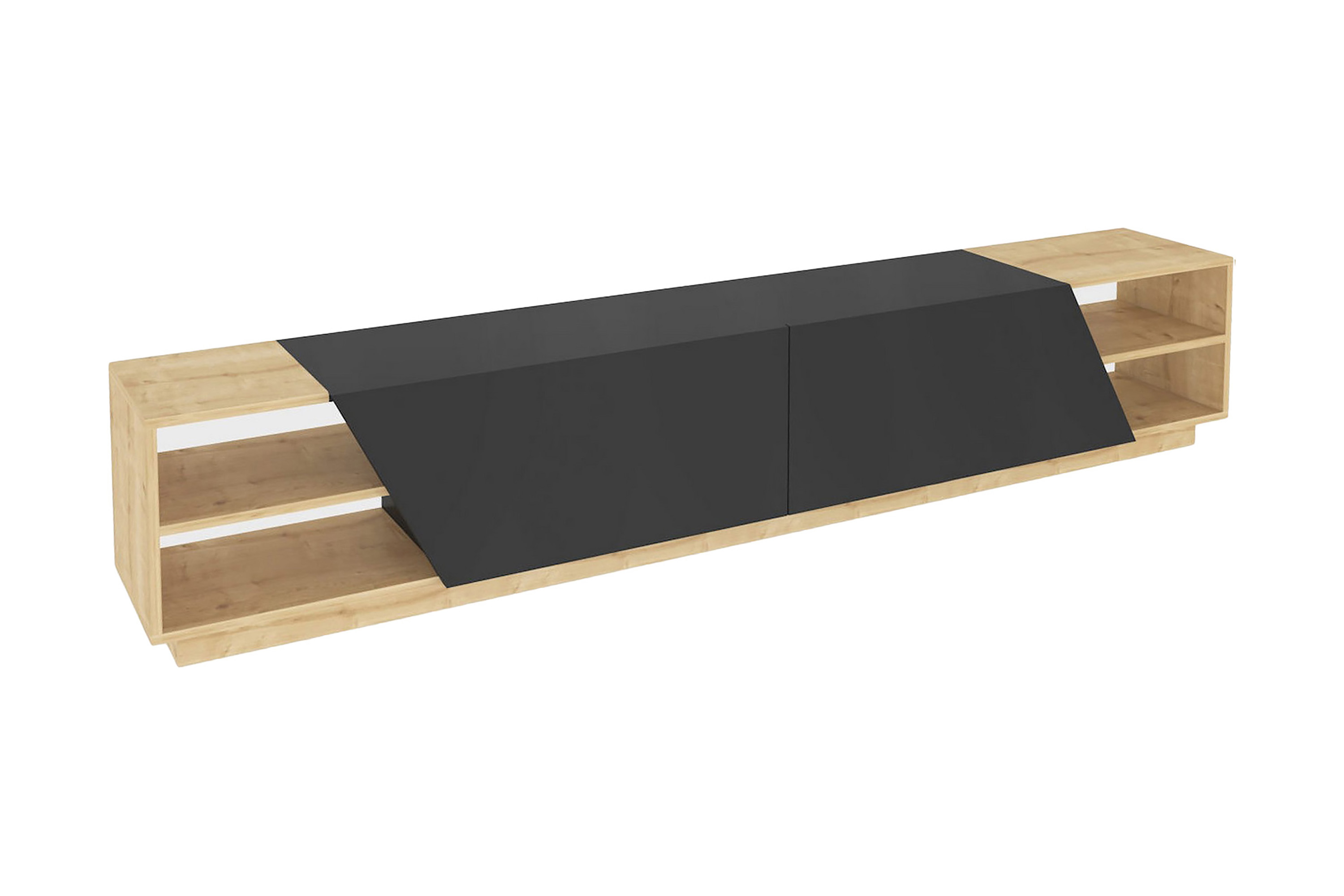 OBURUS Tv-bänk 240x47,4 cm Brun - Möbler - Furniturebox