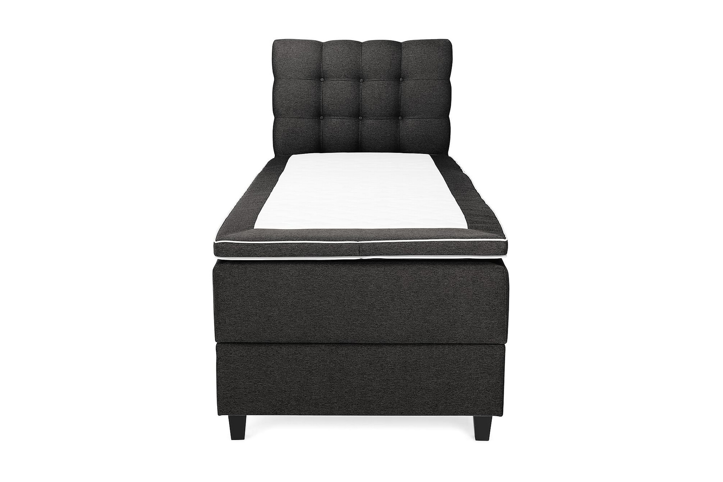 Berg & Strand Royal Kontinentalsäng med Förvaring 80x200 cm Mörkgrå (+Fler val) - Möbler - Trademax