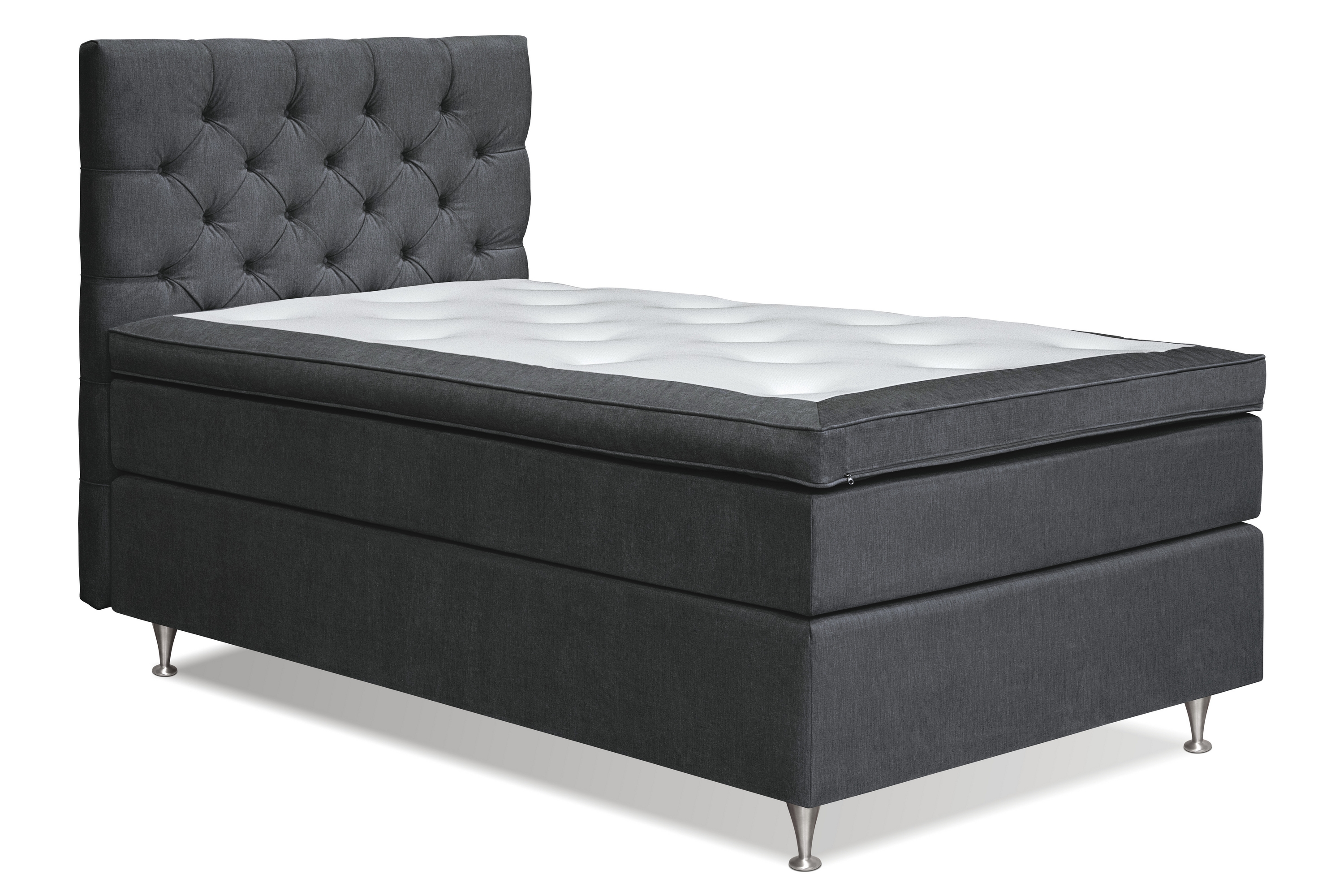 Drömvik Joluma Kontinentalsäng Fast 140x200 cm (+Fler val) 140x200 cm Svart - Möbler - Trademax