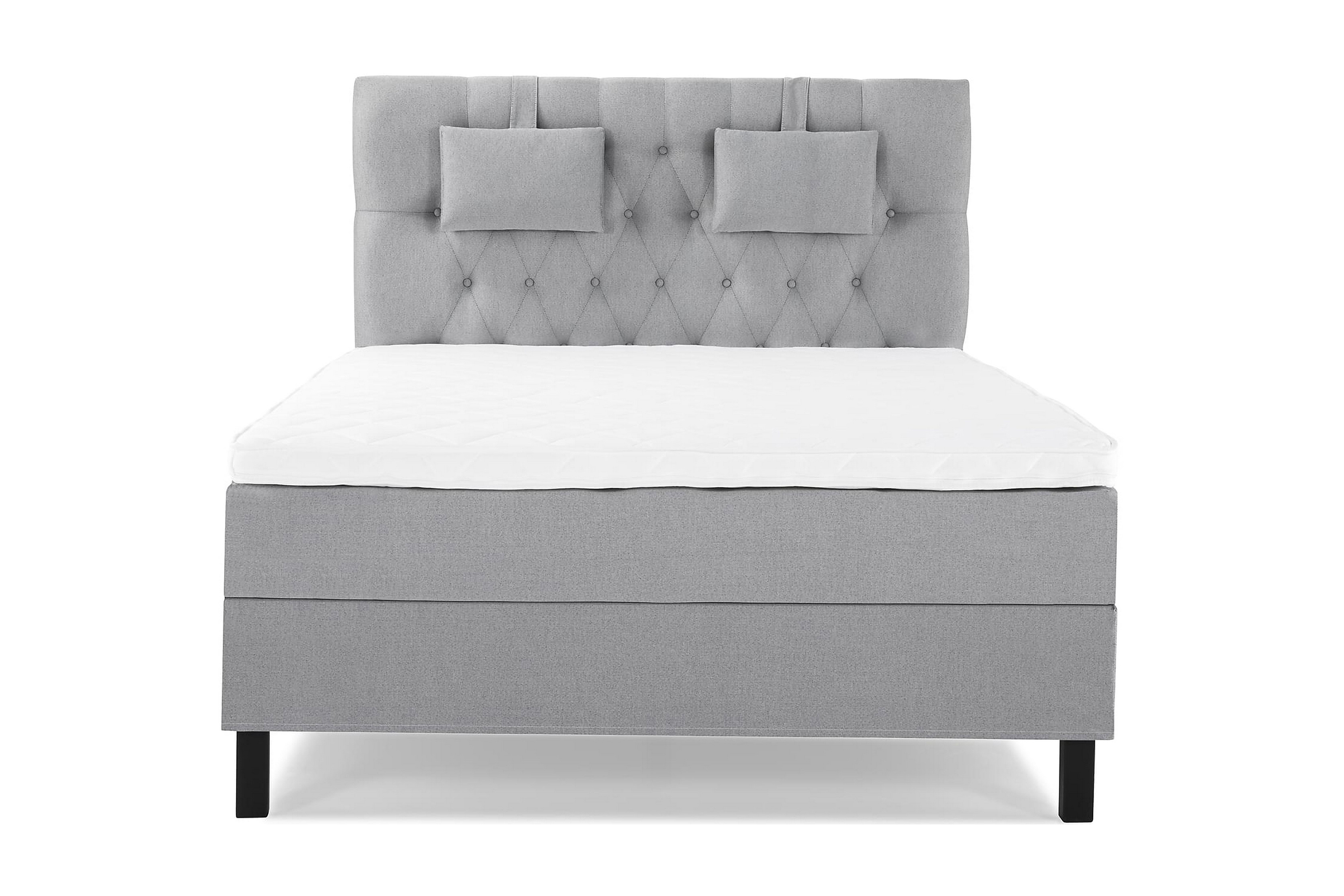Bedly Komplett Sängpaket Olivia 140x200 Diamant Sänggavel Mellangr Skum Nackkudde Liten - Möbler ...