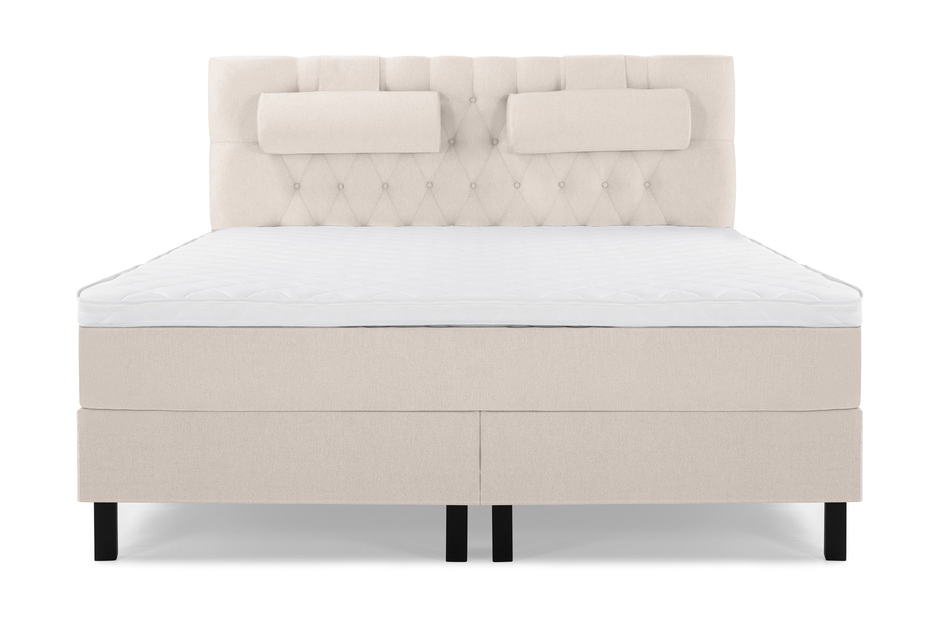 Bedly Komplett Sängpaket Olivia 160x200 Diamant Sänggavel Beige Skum Nackkudde Stor - Möbler ...