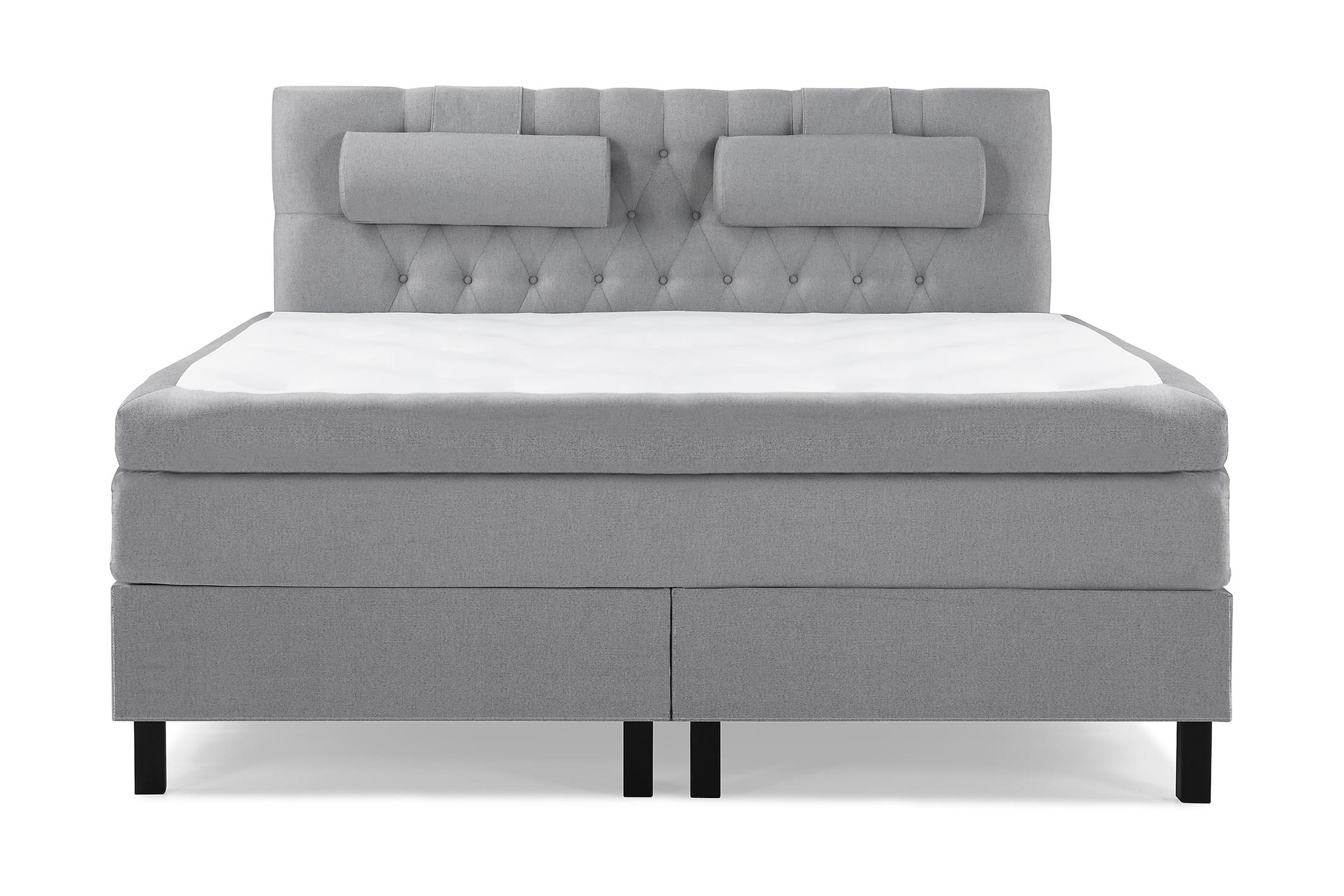 Bedly Komplett Sängpaket Olivia 180x200 Diamant Sänggavel Ljusgrå Polyeter Nackkudde Stor ...