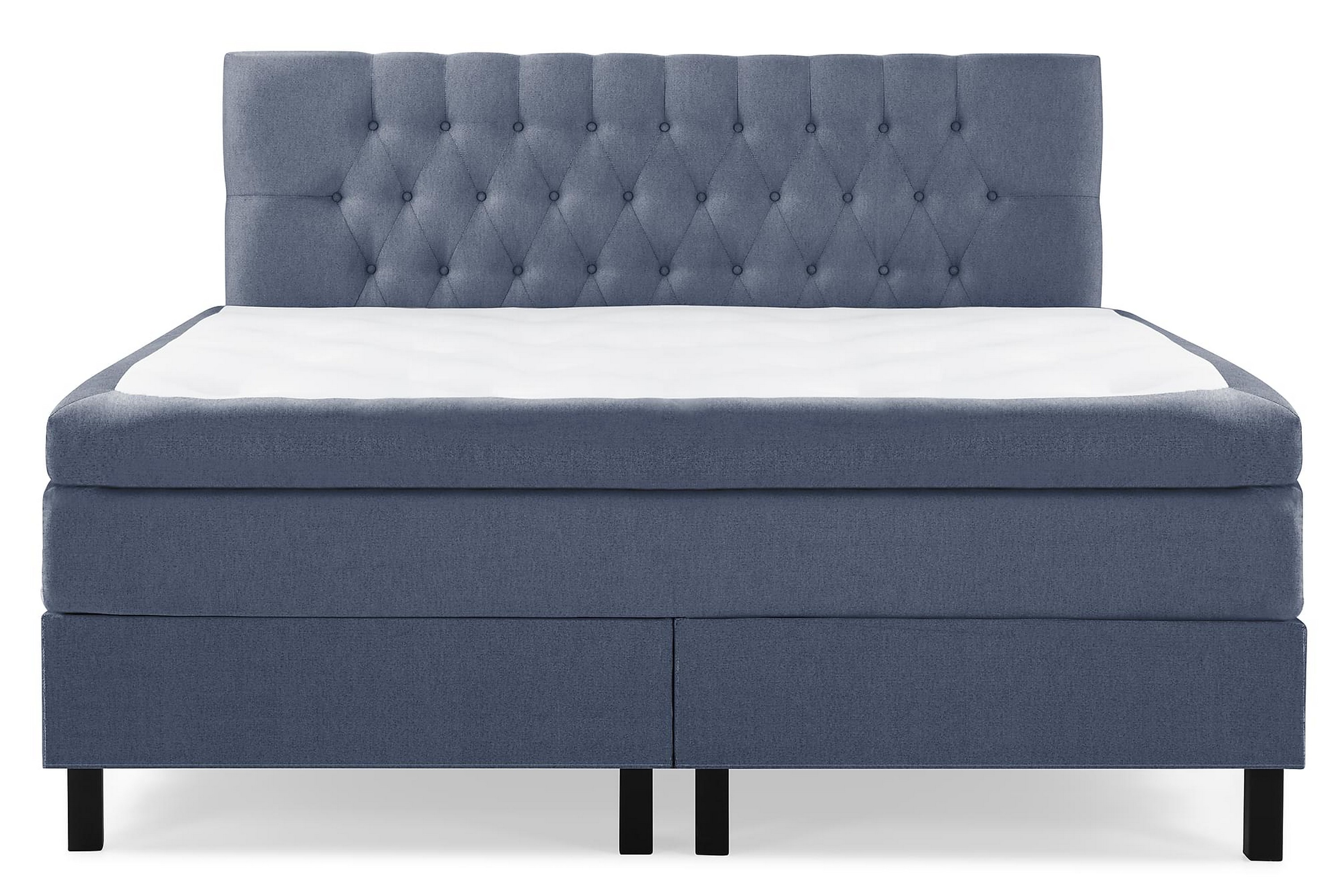 Bedly Komplett Sängpaket Olivia 180x200 Diamant Sänggavel Mörkblå Latex - Möbler | Chilli