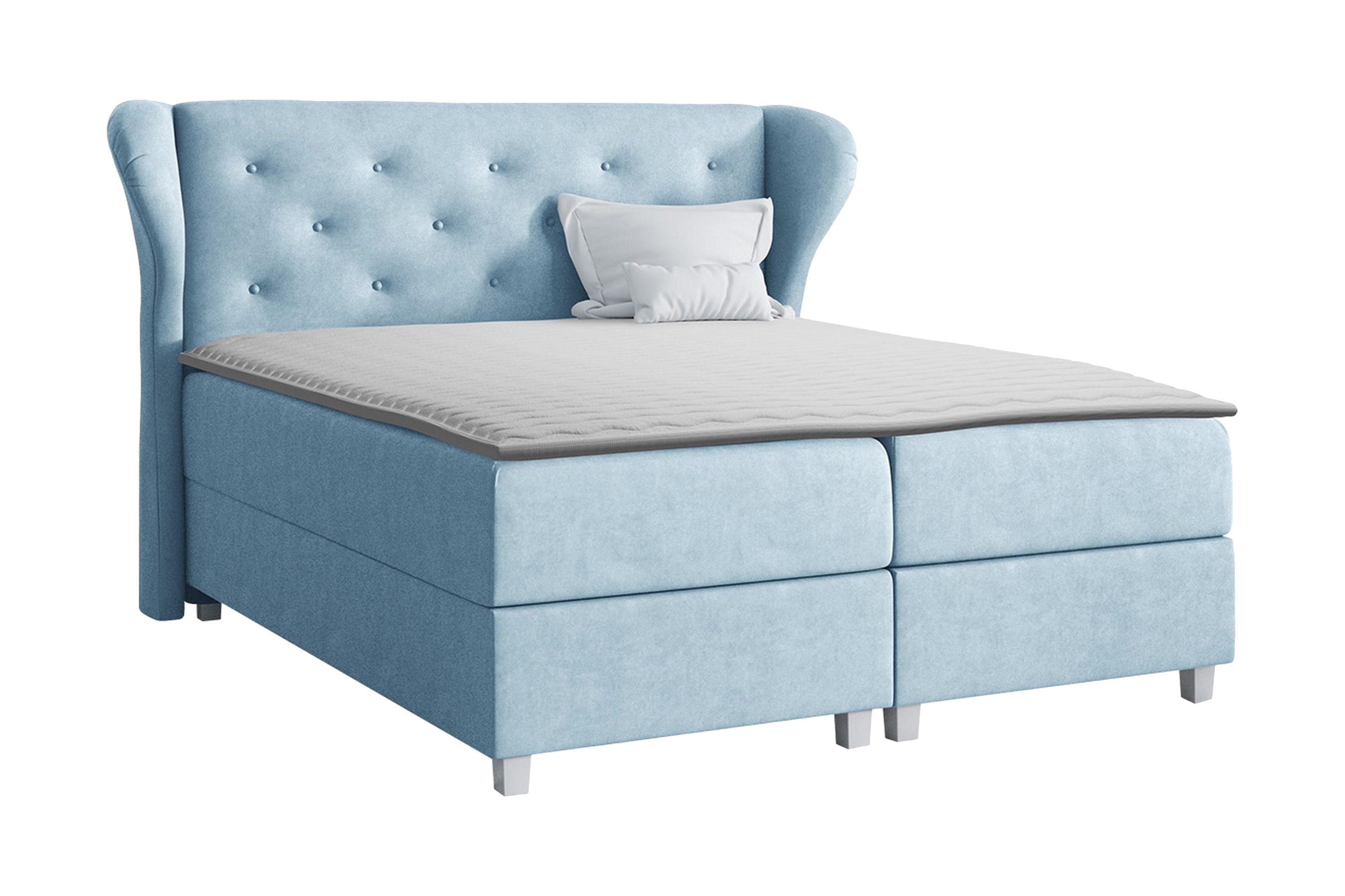 Kontinentalsäng Morvold 140x200 Blå - Möbler | Chilli