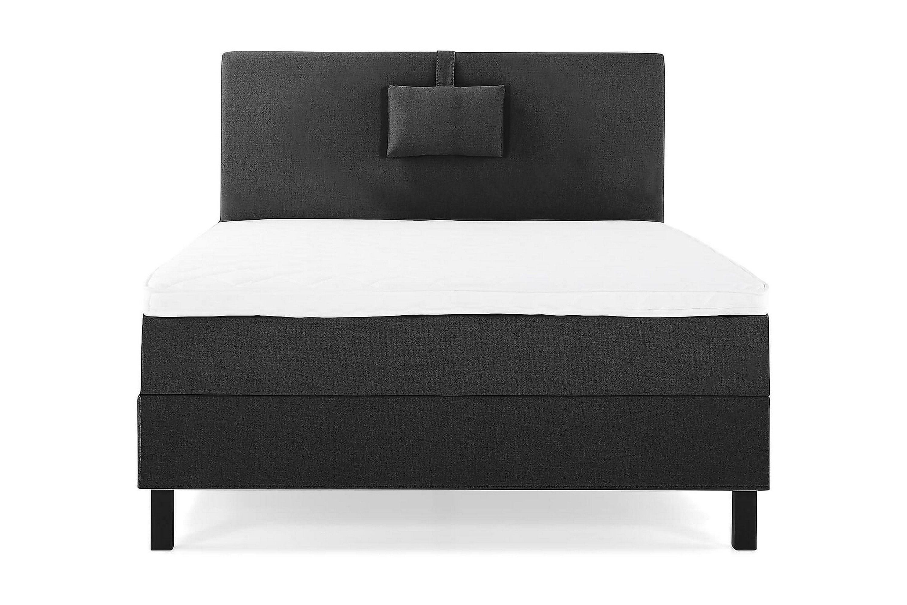 Bedly Kontinentalsäng Olivia 120x200 Skum Svart|Grå - Möbler | Chilli