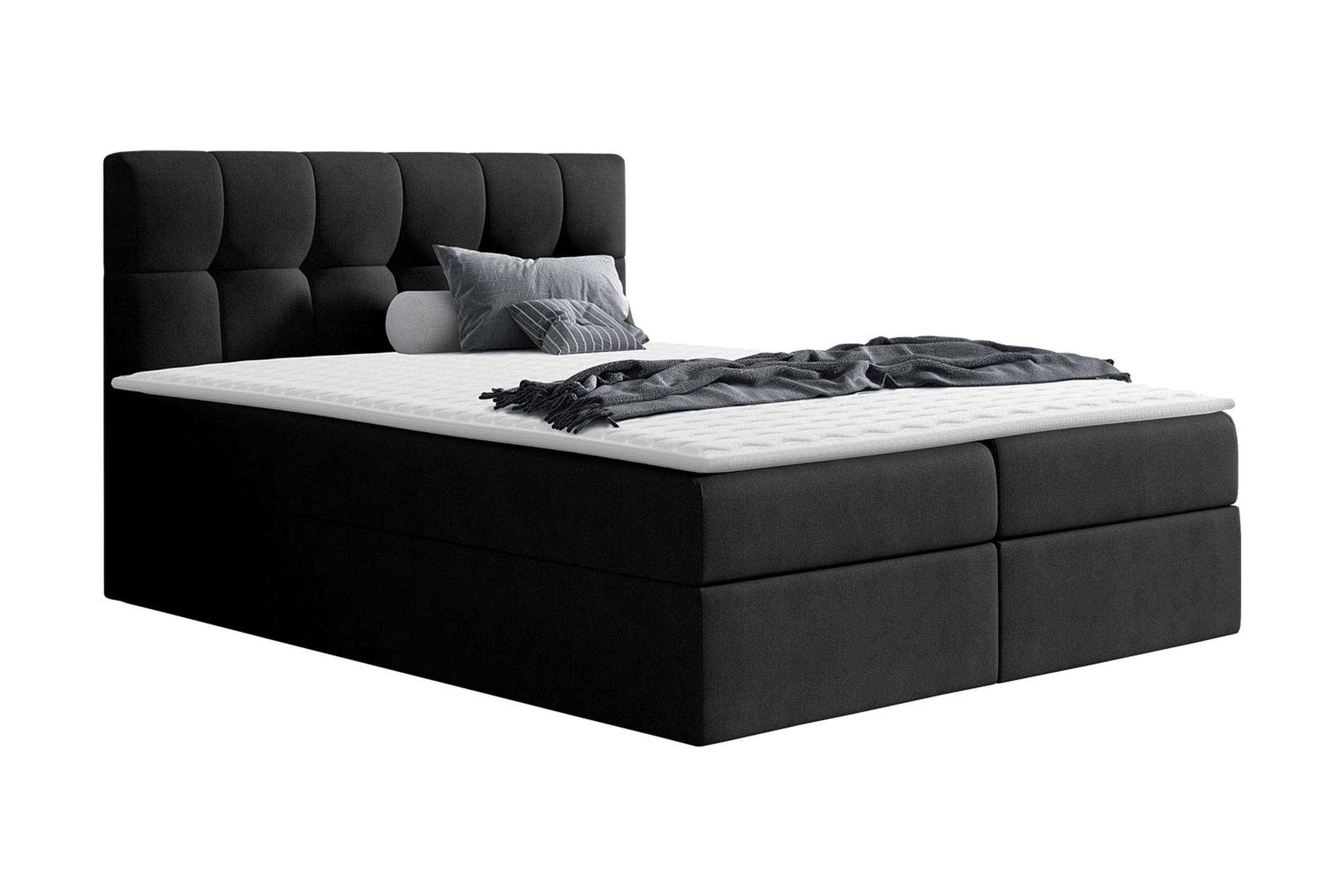 Kramvik Kontinentalsäng 140x200 Svart - Möbler - Trademax