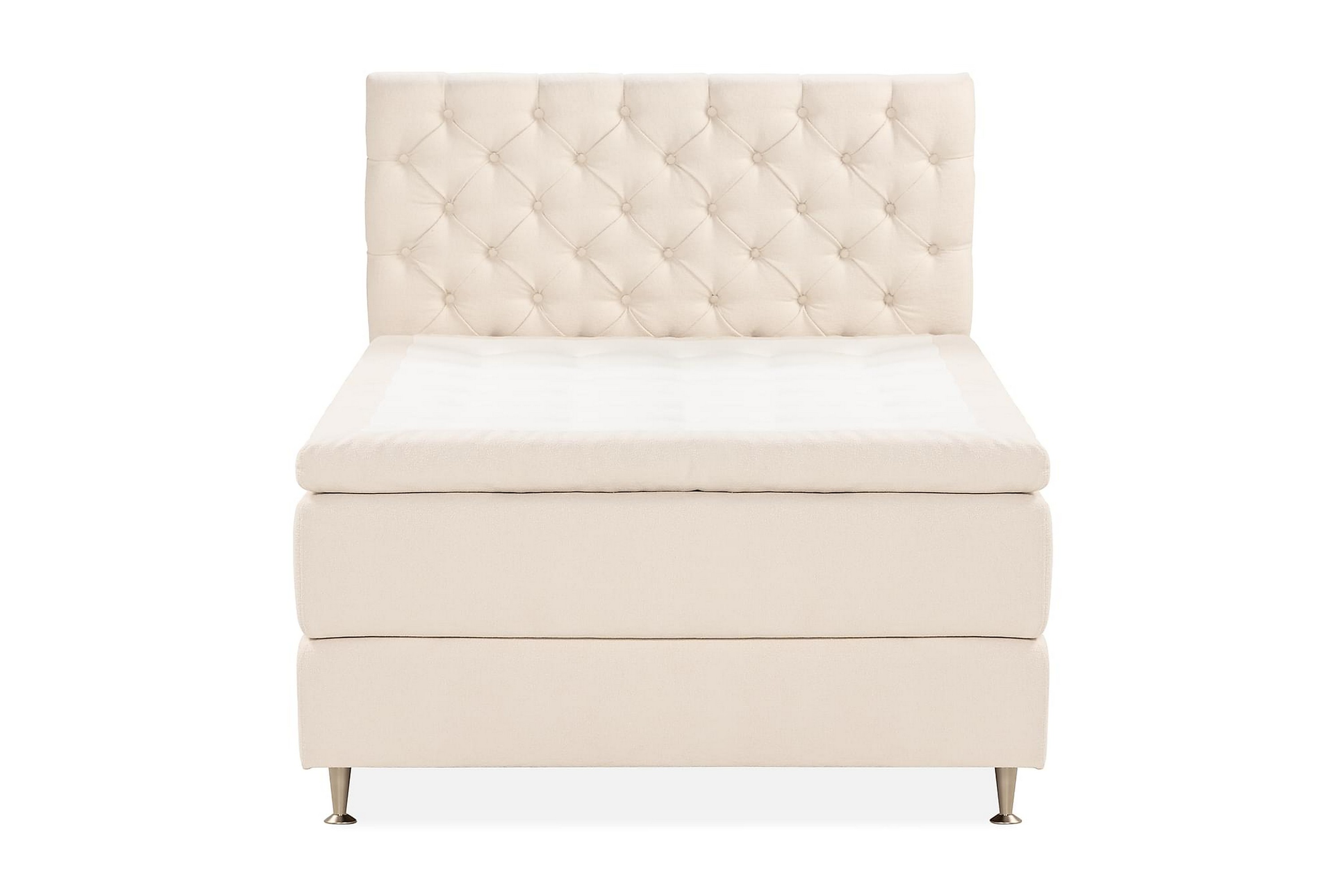 Bedly Oslo Lyx Sängpaket Kontinentalsäng 140x200 cm Ljusbeige - Möbler - Trademax