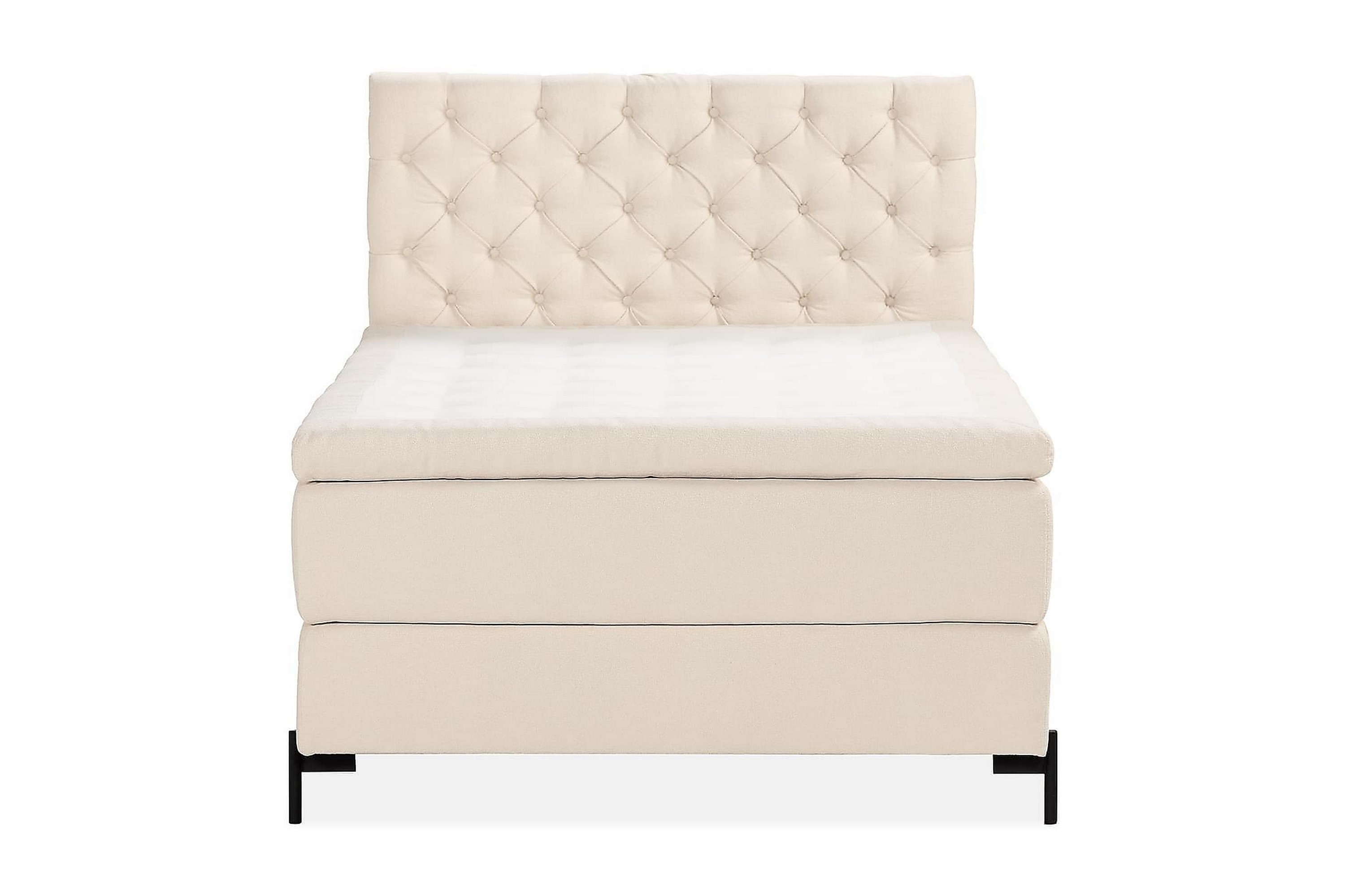Oslo Lyx Sängpaket Kontinentalsäng 140x200 cm Ljusbeige - Möbler - Trademax
