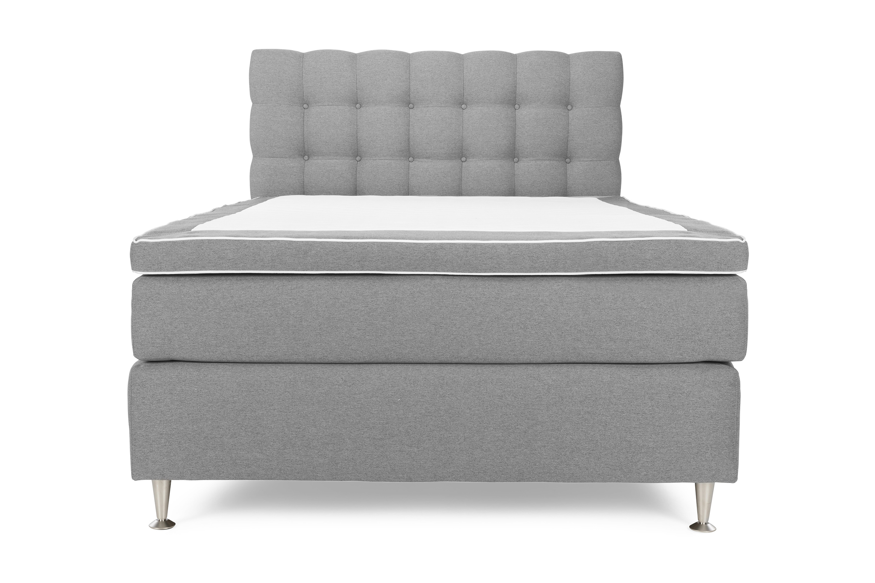 Berg & Strand Royal Sängpaket 140x200 cm Ljusgrå (+Fler val) - Möbler - Trademax