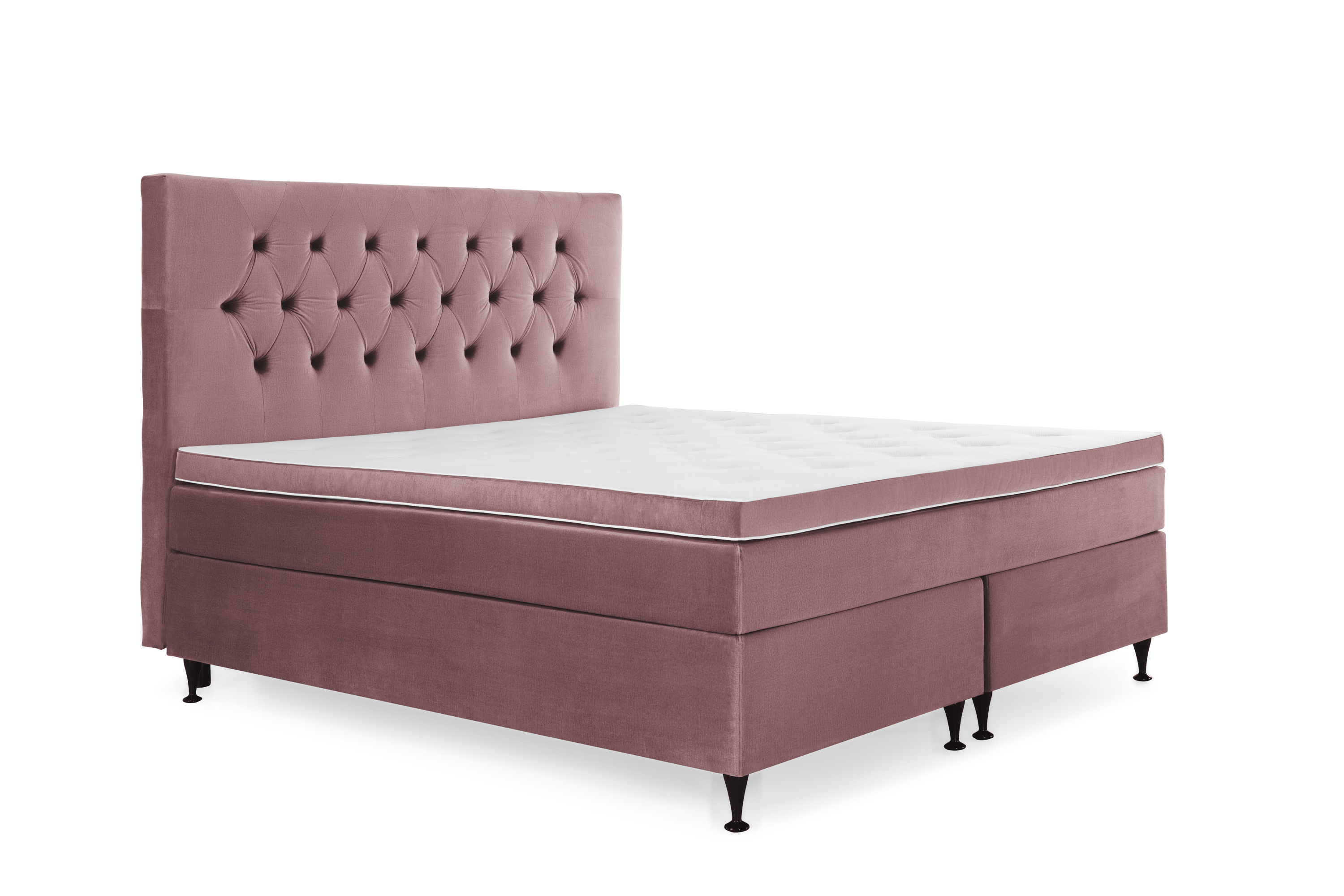 Berg & Strand Royal Velvet Kontinentalsäng 180x200 cm Rosa - Möbler - Trademax
