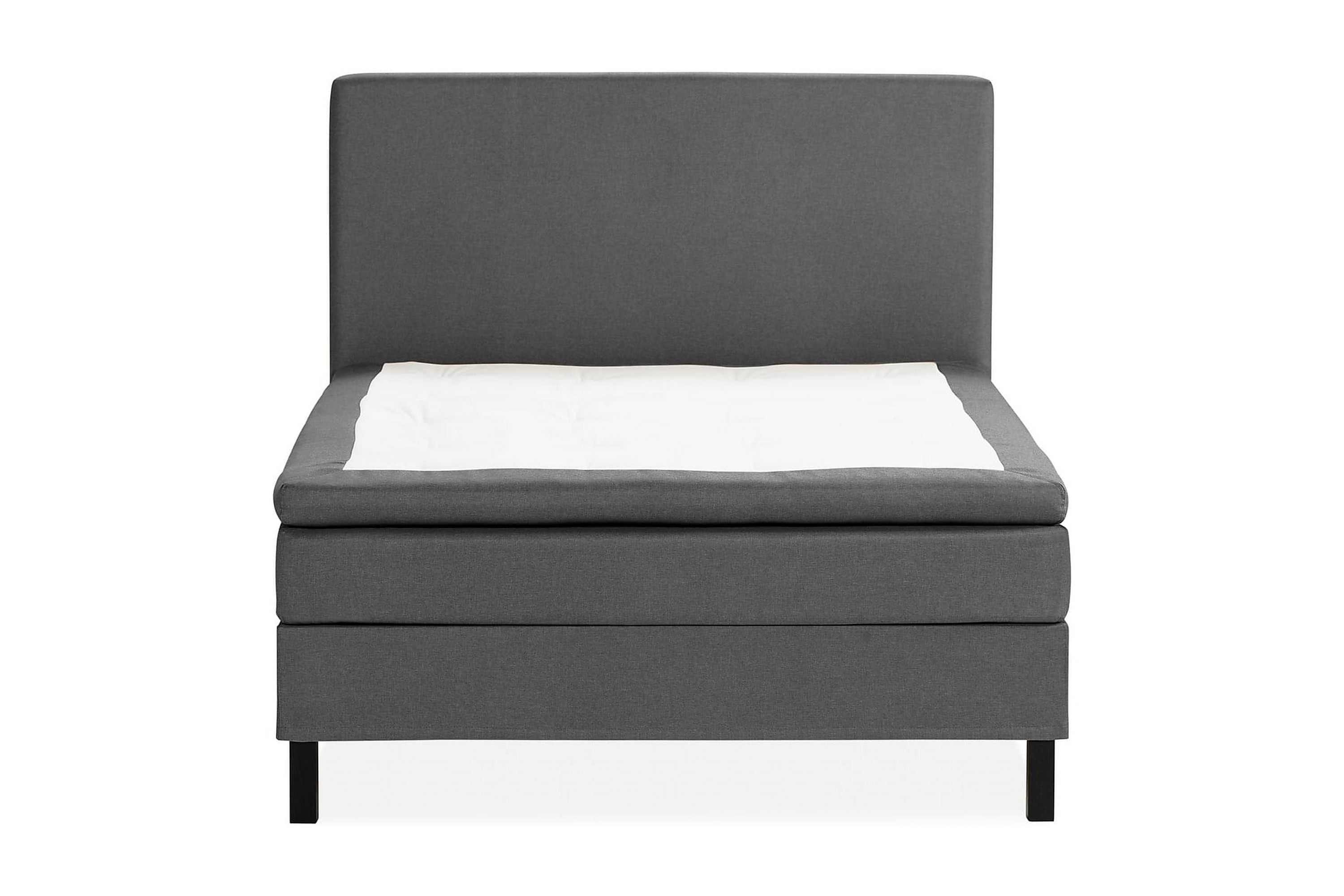 Sängpaket Nayaka 140x200 Memorymadrass Slät gavel Mörkgrå - Möbler | Chilli